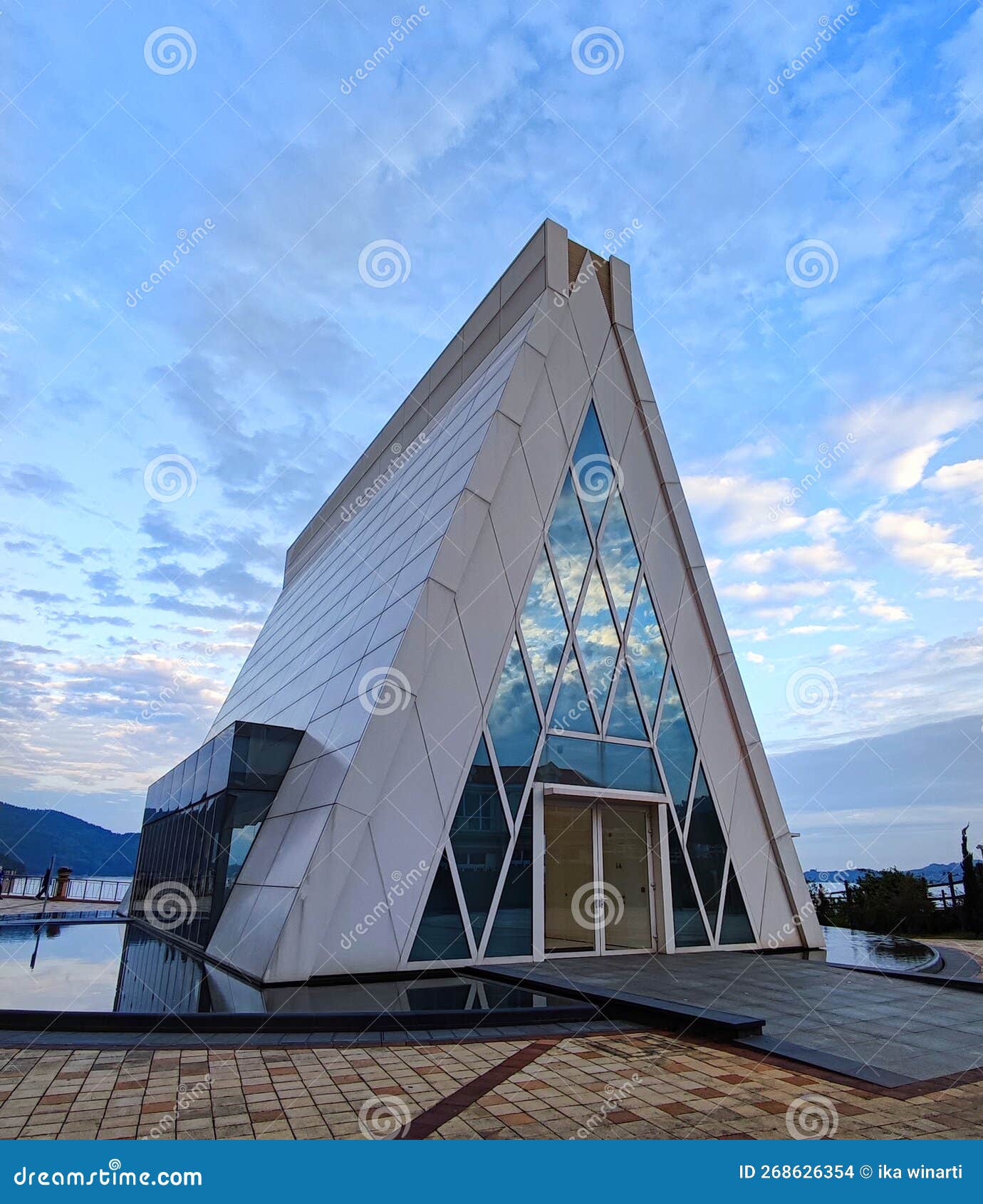 Nice Glass Building, Usually Used for Weddings Stock Photo - Image of ...