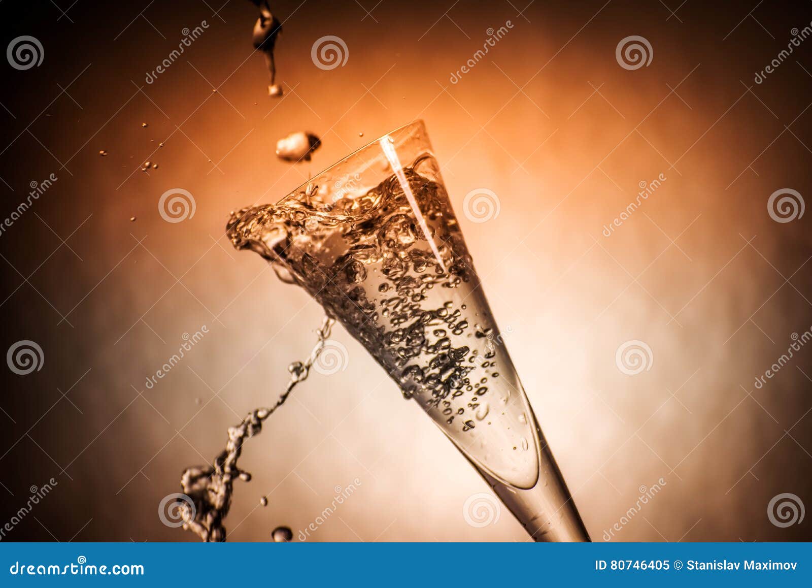 Nice Glass with Water Splashes Stock Image - Image of elegant, drop ...