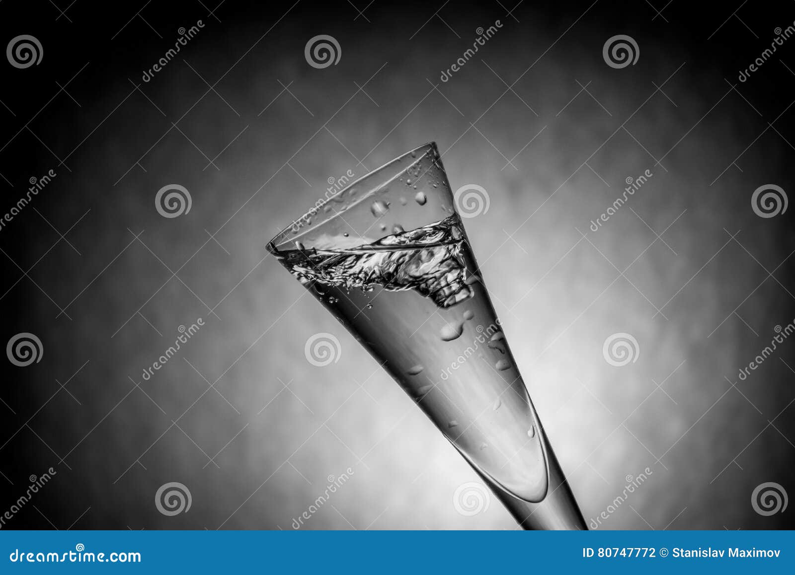 Nice Glass with Water Splashes Stock Photo - Image of color, modern ...