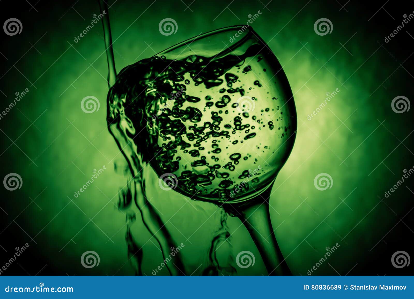 Nice Glass with Water Splashes Stock Image - Image of cocktail, curacao ...