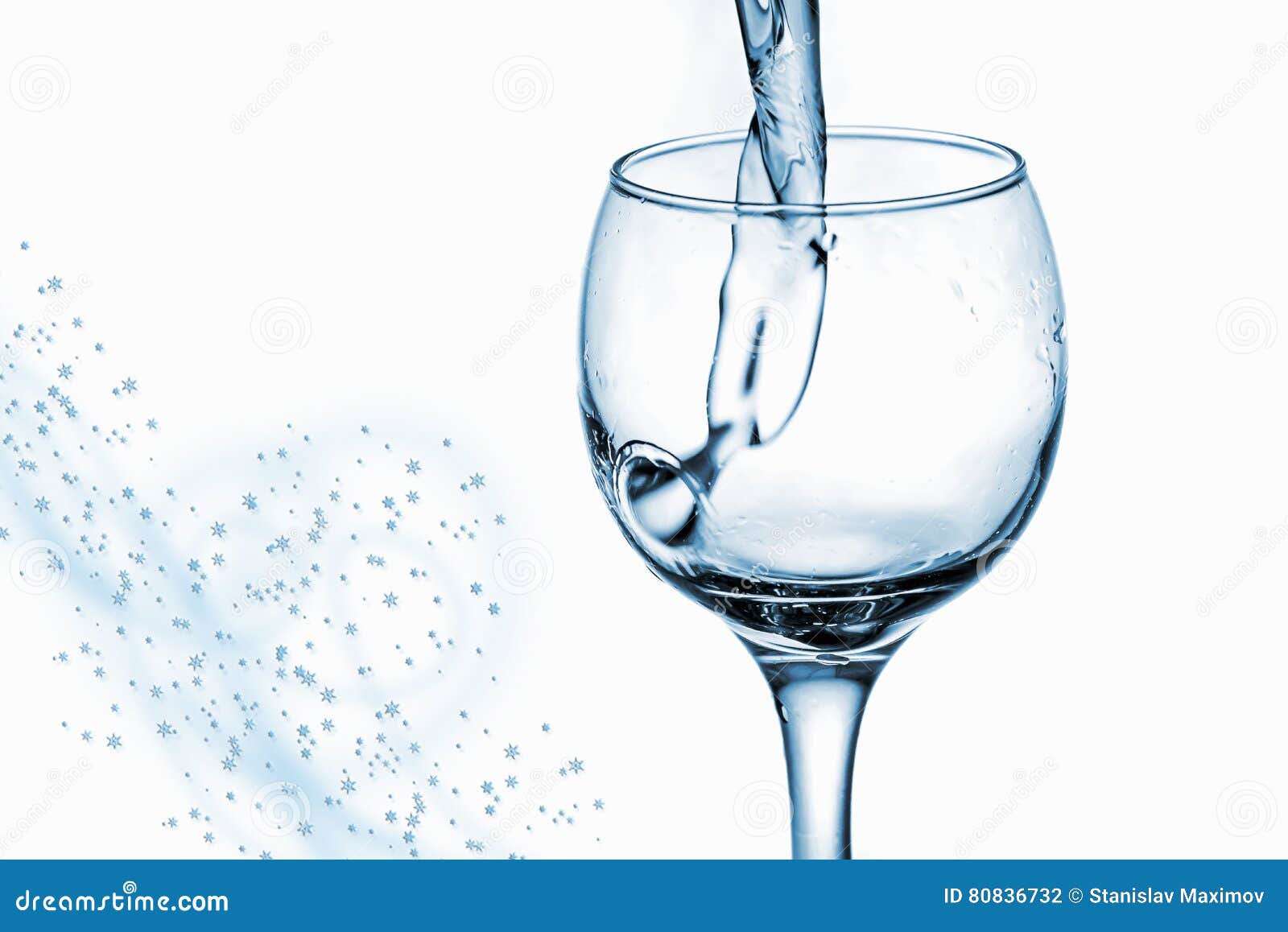 Nice Glass with Water Splashes Stock Photo - Image of energy, classic ...