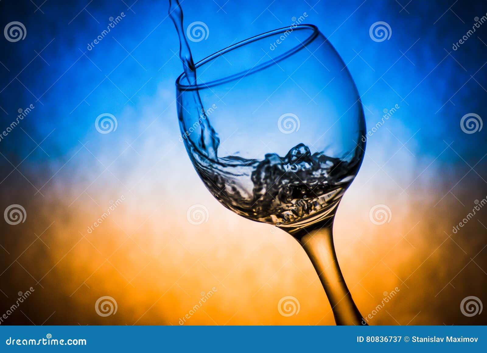 Nice Glass with Water Splashes Stock Image - Image of juice, liquor ...