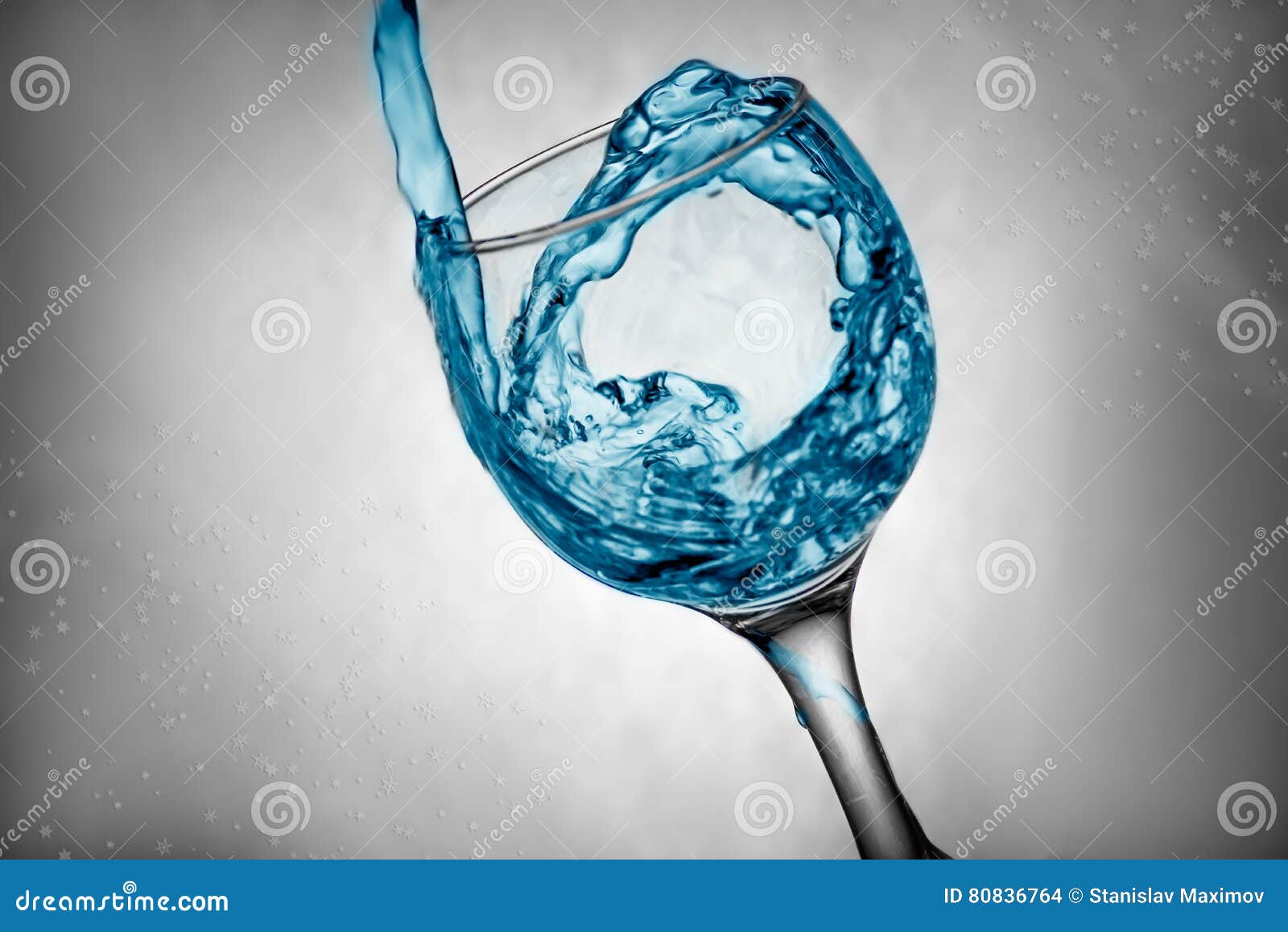 Nice Glass with Water Splashes Stock Photo - Image of liquor, energy ...