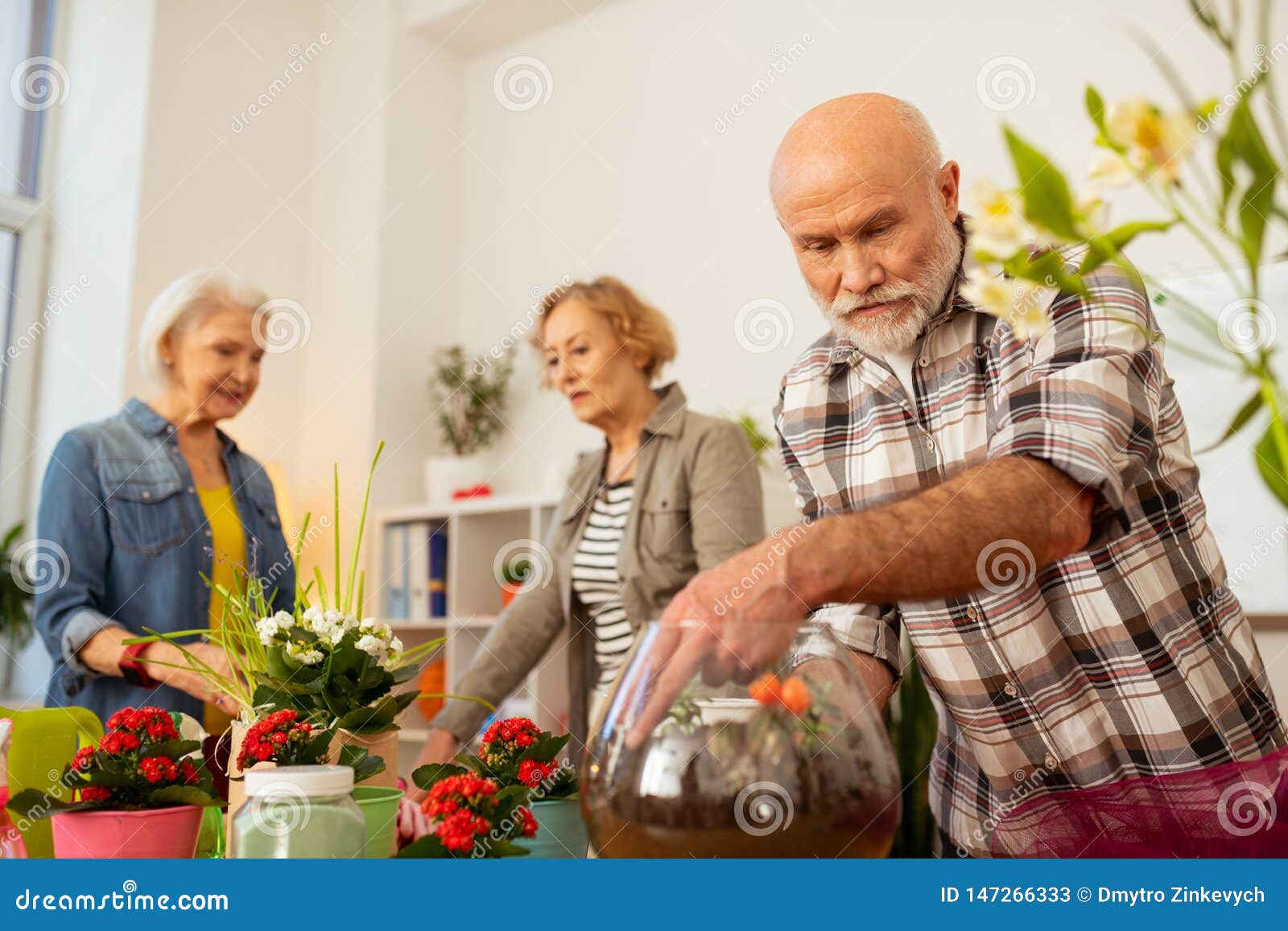 Nice Good Looking Man Being Engaged in Work Stock Image - Image of ...
