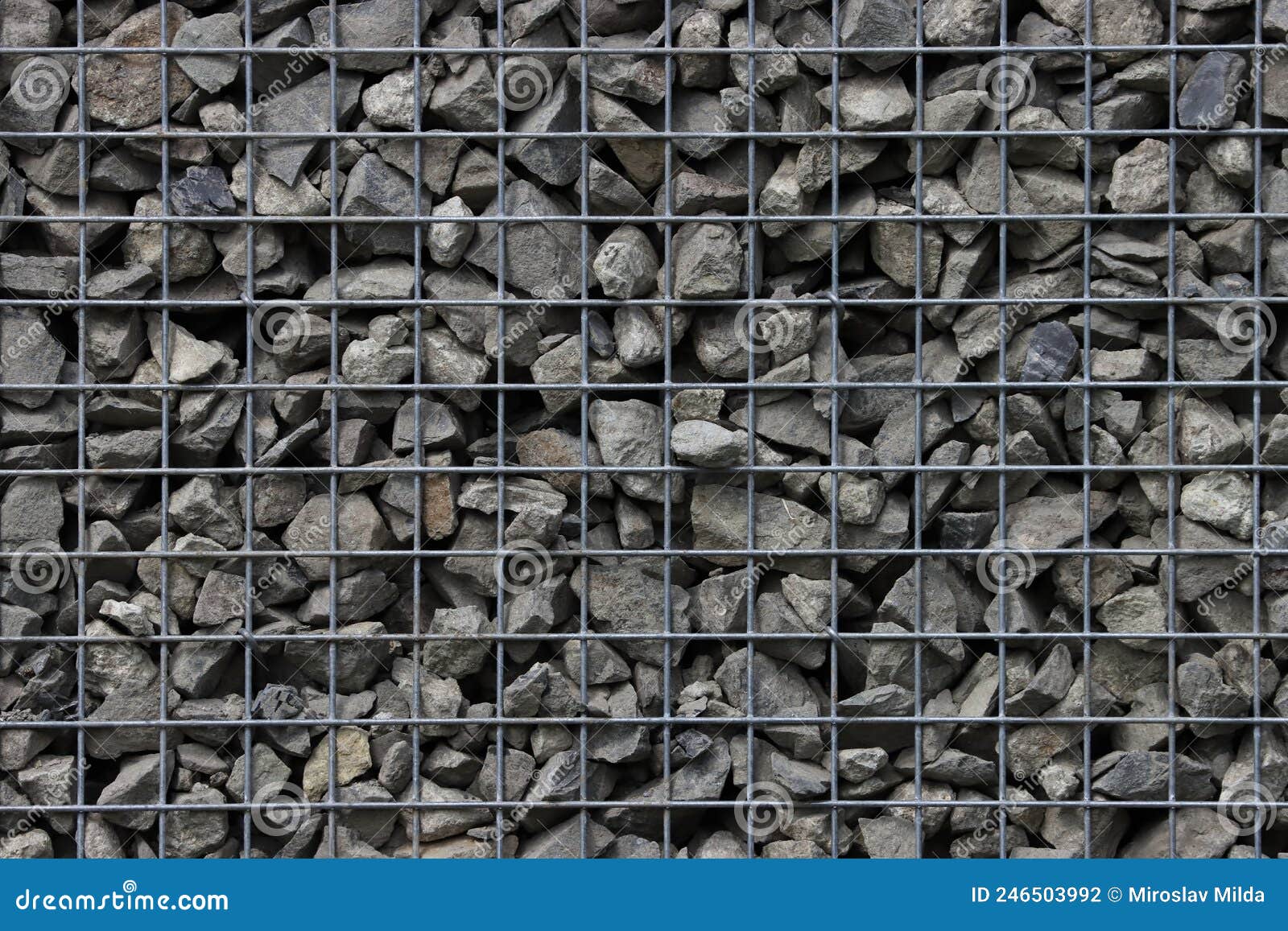 Nice Gray Rock Gabion Texture Stock Photo - Image of nice, metal: 246503992