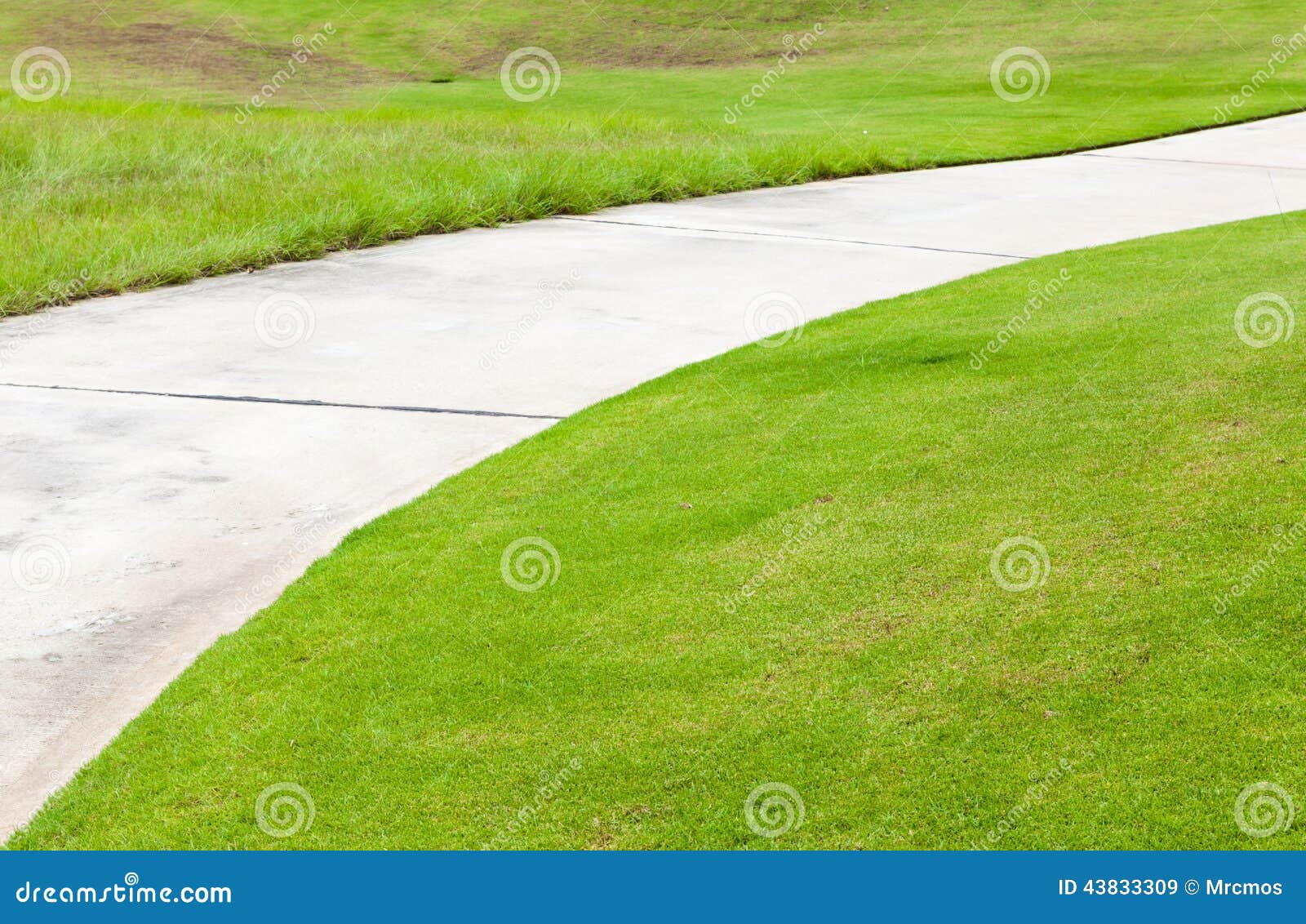 Nice Green and Road Path in Golf Course Stock Image - Image of park ...