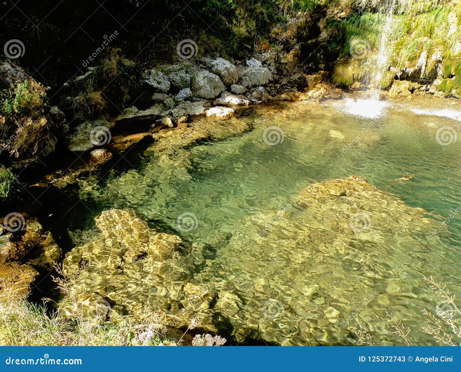 Waterfall Lisine in Serbia stock image. Image of summer - 125372743
