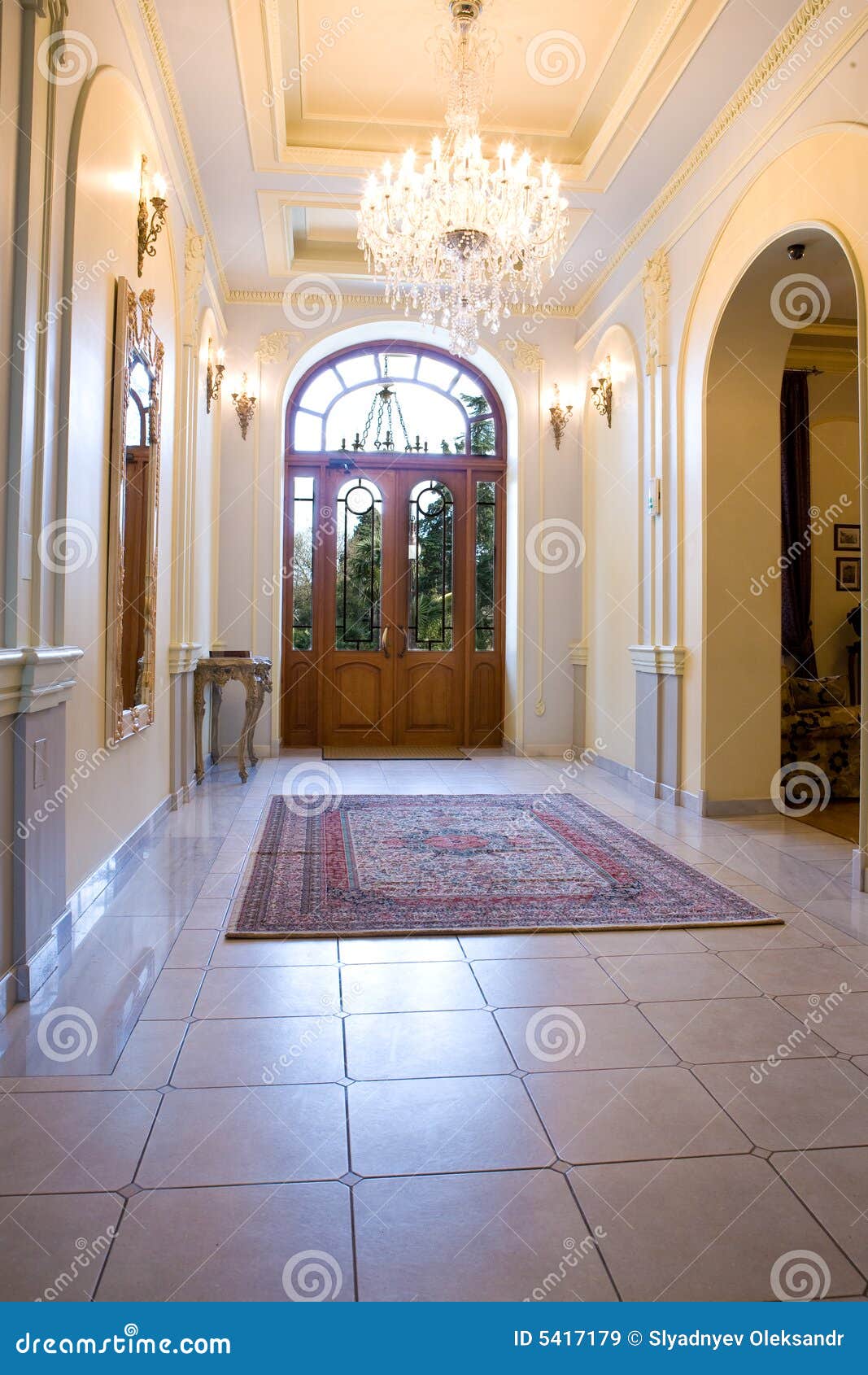 Nice hall stock image. Image of decor, house, improvement - 5417179