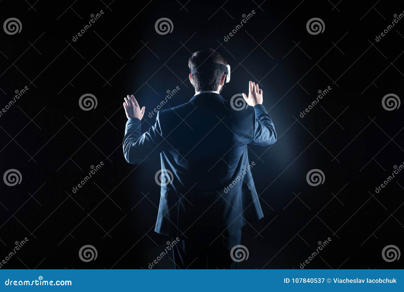 Nice Handsome Man Being in Different Dimension Stock Image - Image of ...