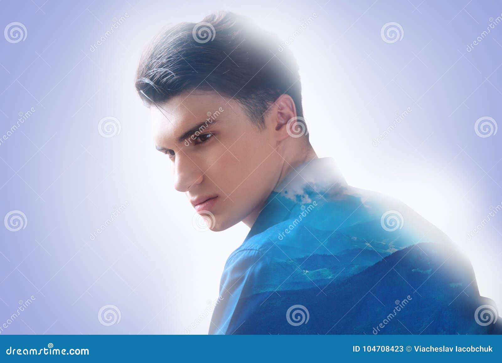Nice Handsome Man Being Thoughtful Stock Image - Image of adult, idea ...