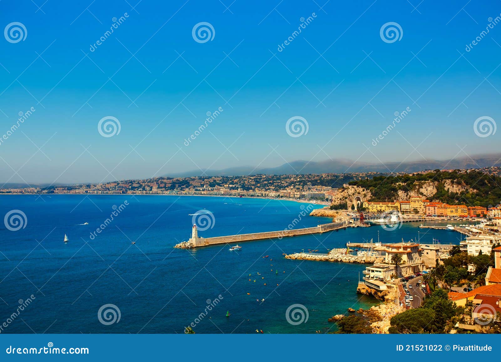 Nice harbour stock photo. Image of riviera, seaside, french - 21521022