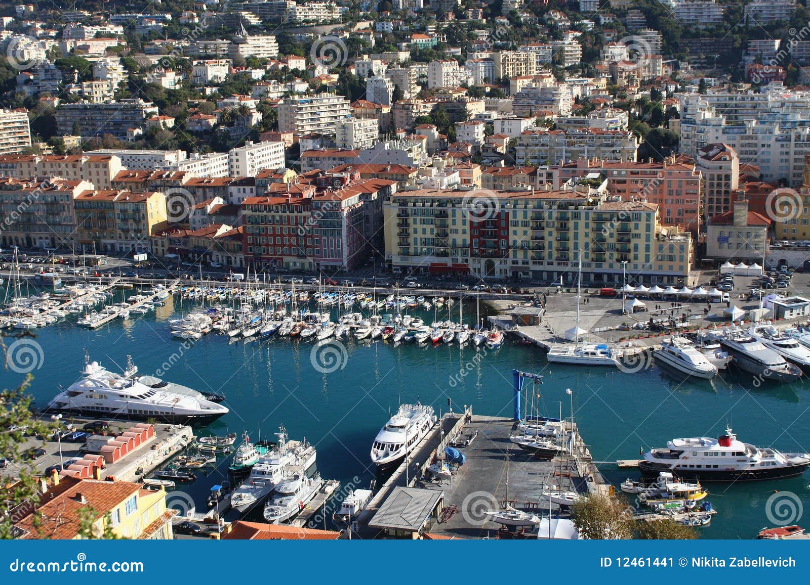 Nice harbour, France stock image. Image of europe, ports - 12461441