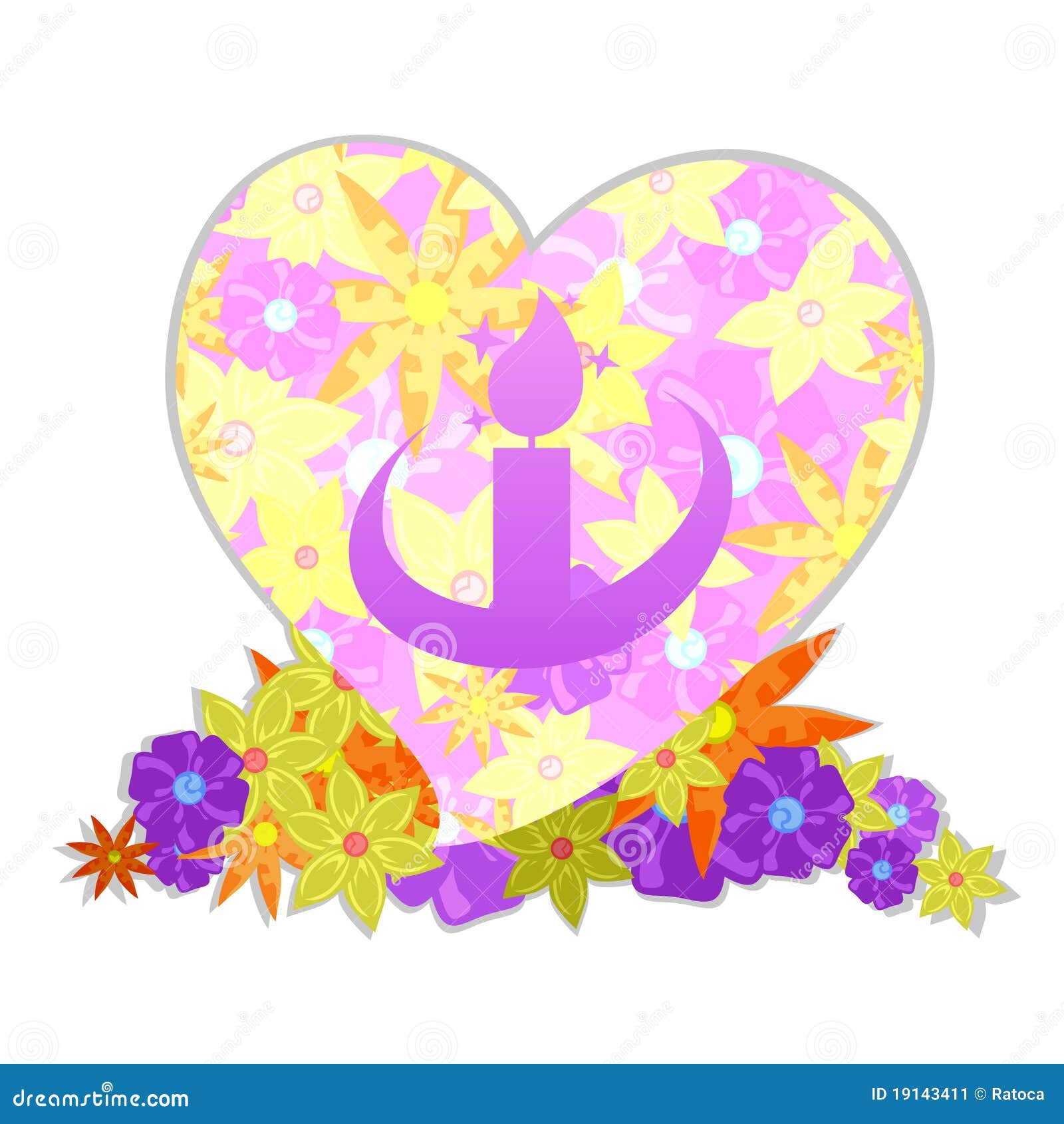 Nice heart stock vector. Illustration of spring, wedding - 19143411