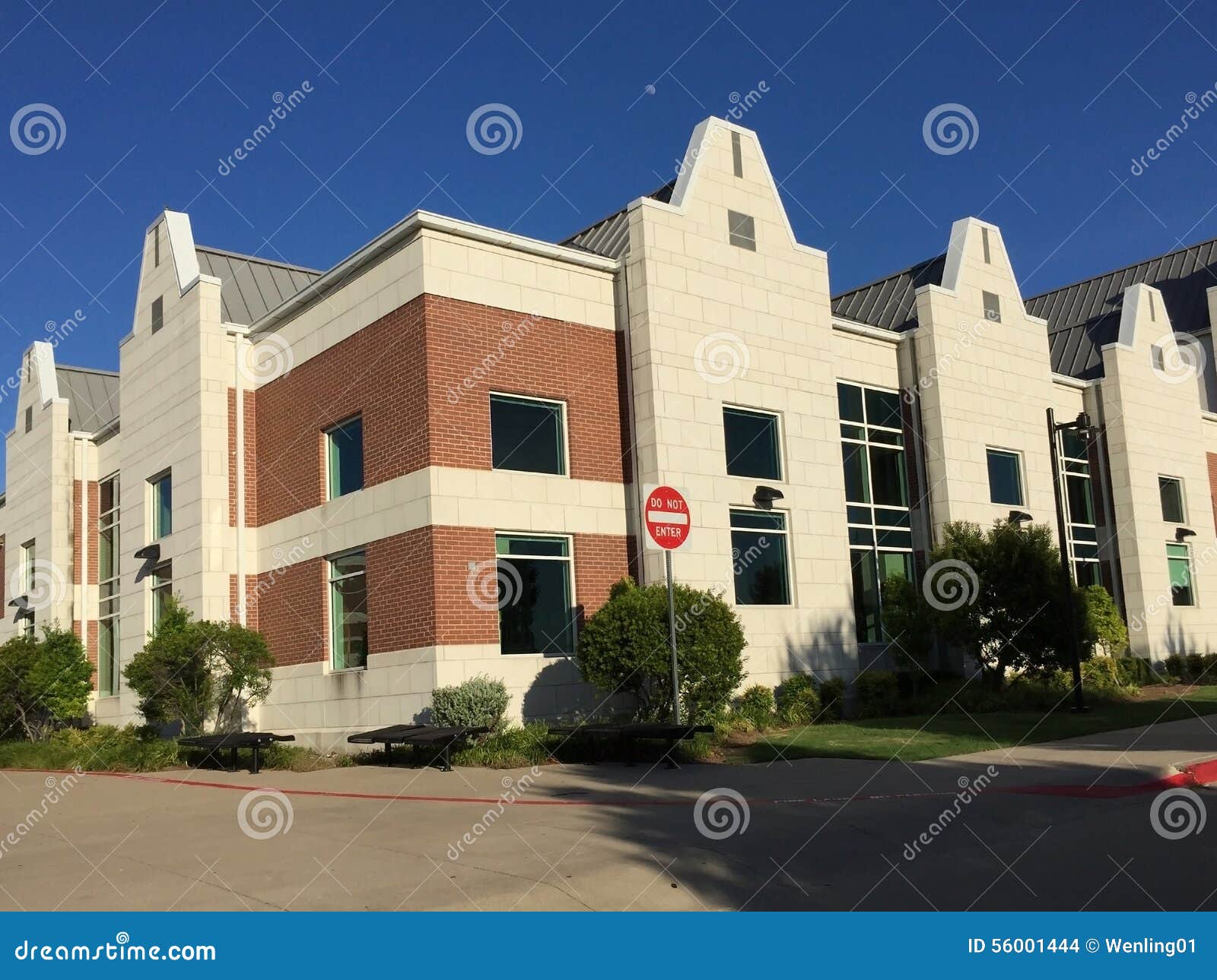 Nice high school exterior stock photo. Image of modern - 56001444