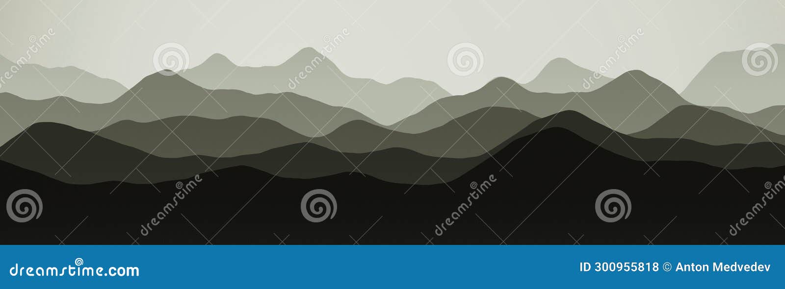 Nice Hills Slopes Mountainscape - Panoramic Picture Computer Graphics ...