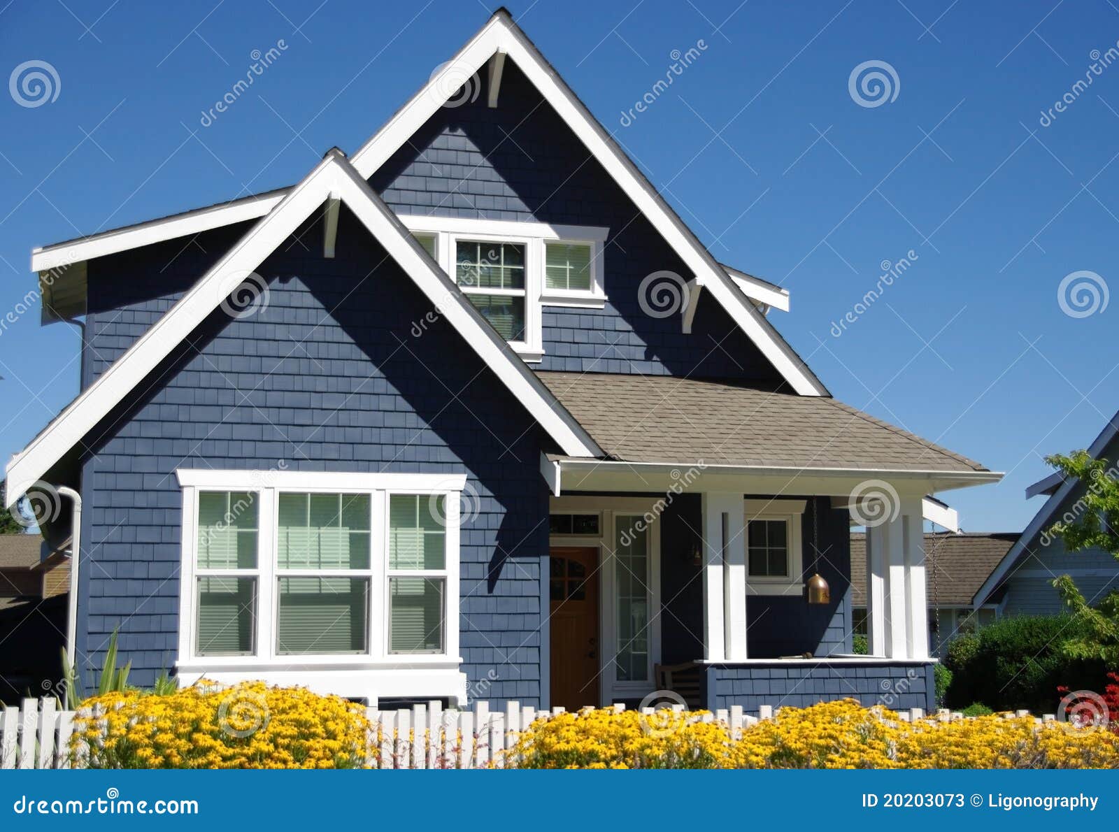 Nice Home stock image. Image of domestic, house, eaves - 20203073