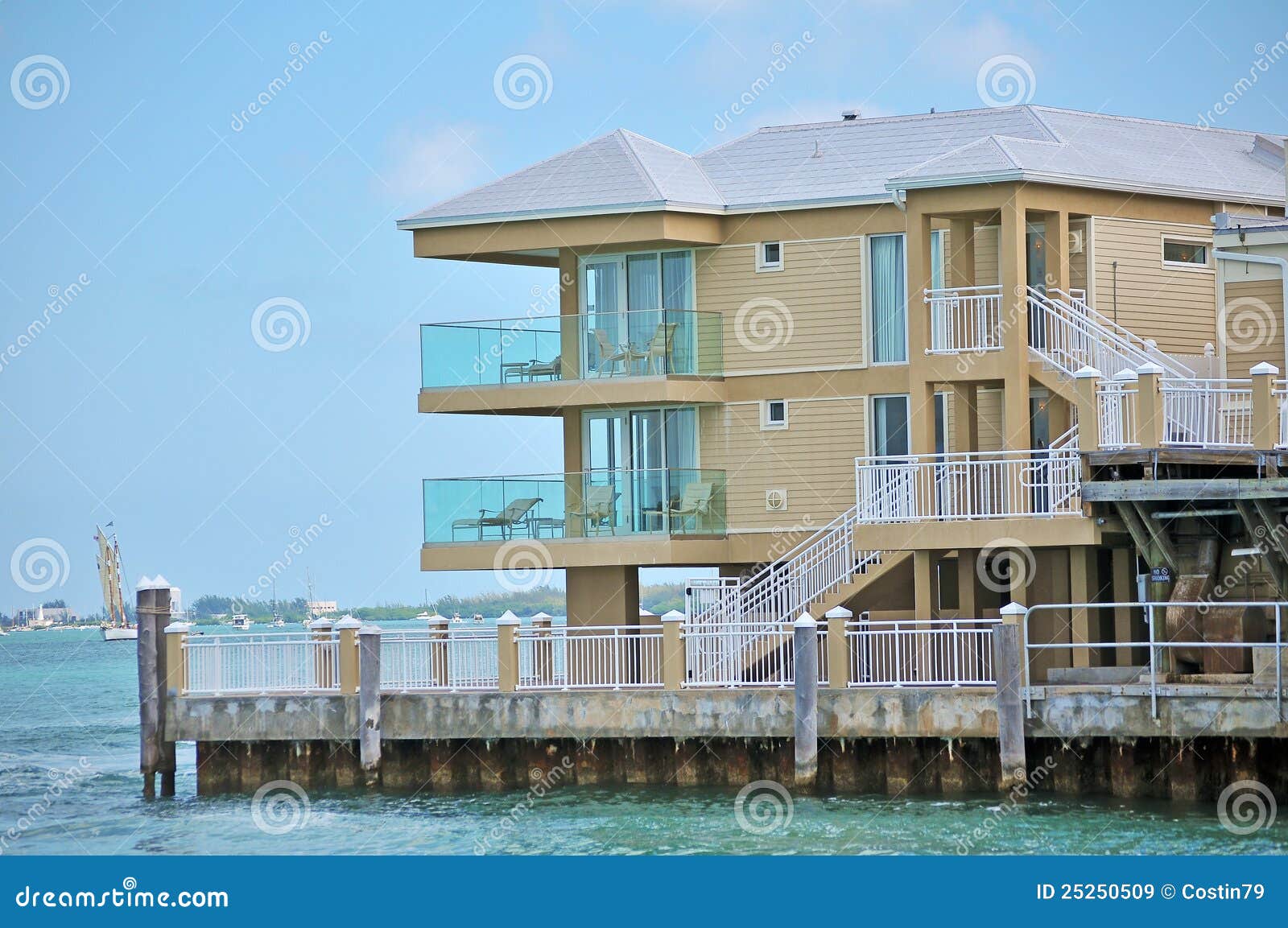 Nice home stock image. Image of large, porch, garage - 25250509