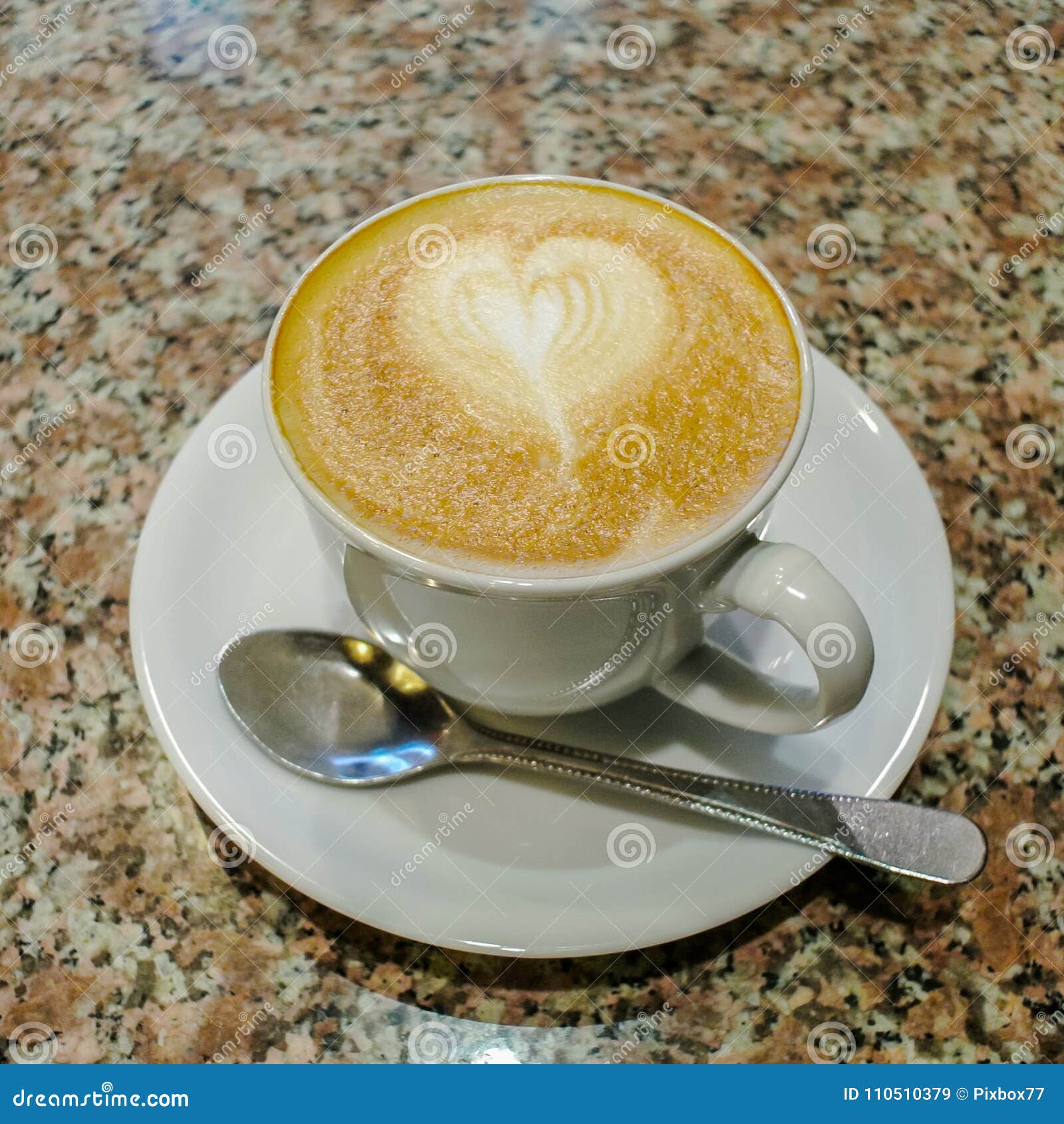 Nice hot latte coffee cup stock image. Image of delicious - 110510379