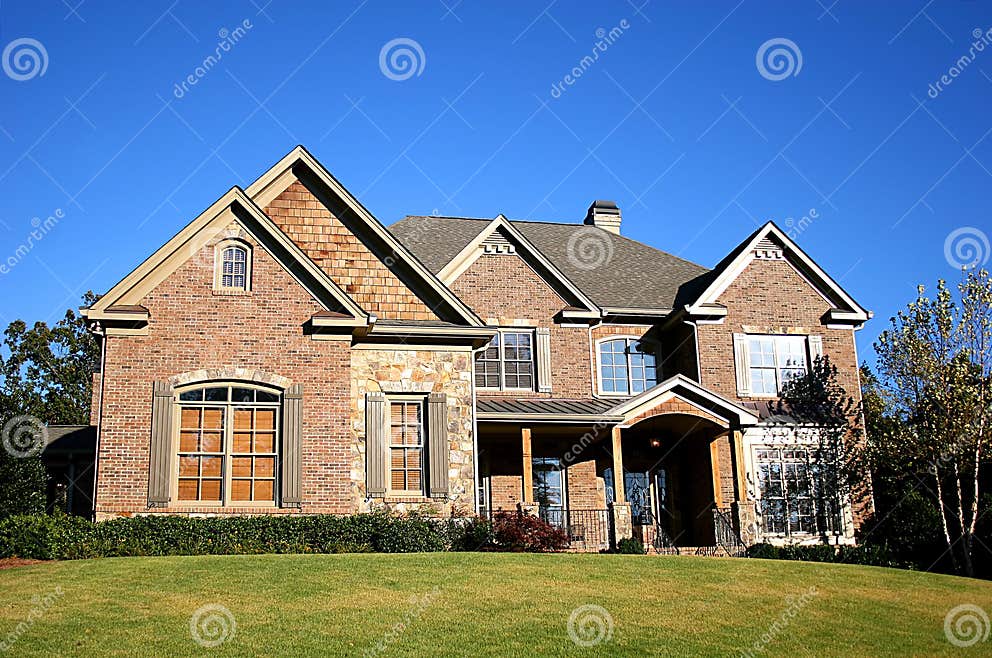 Nice House stock photo. Image of brick, stately, shaker - 1454292