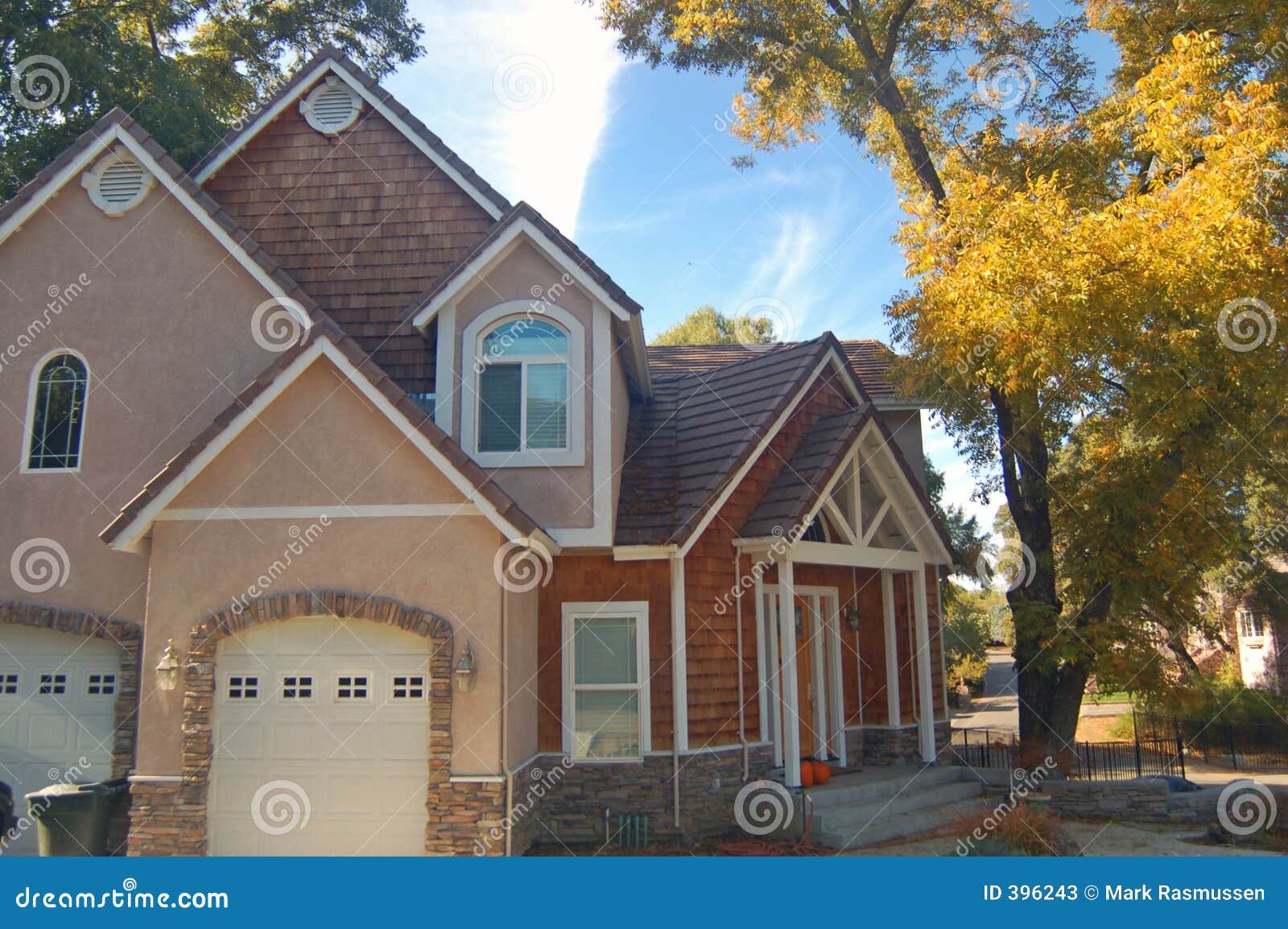 Nice House in the suburbs stock image. Image of suburbia - 396243