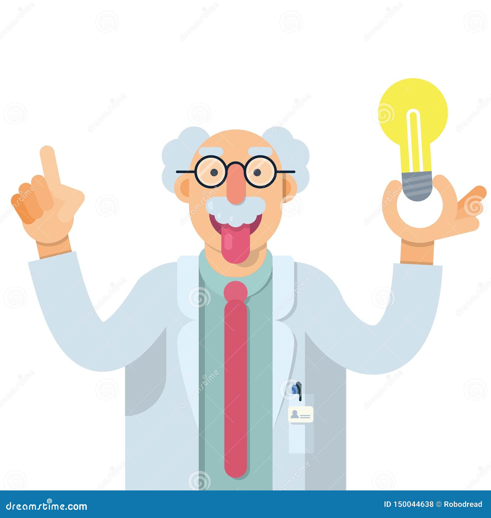 Nice Illustration of Inventor Scientist Stock Vector - Illustration of ...