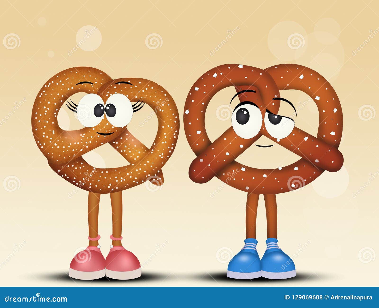 Nice Illustration of Pretzel Stock Illustration - Illustration of bread ...