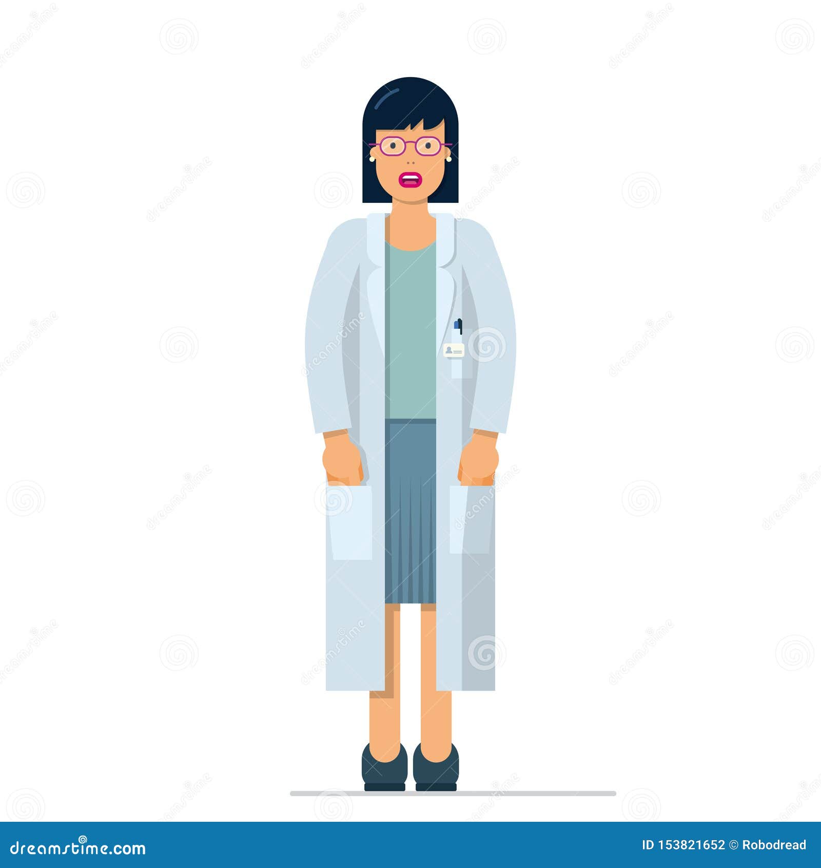 Nice Illustration of Woman Inventor Scientist Stock Vector ...