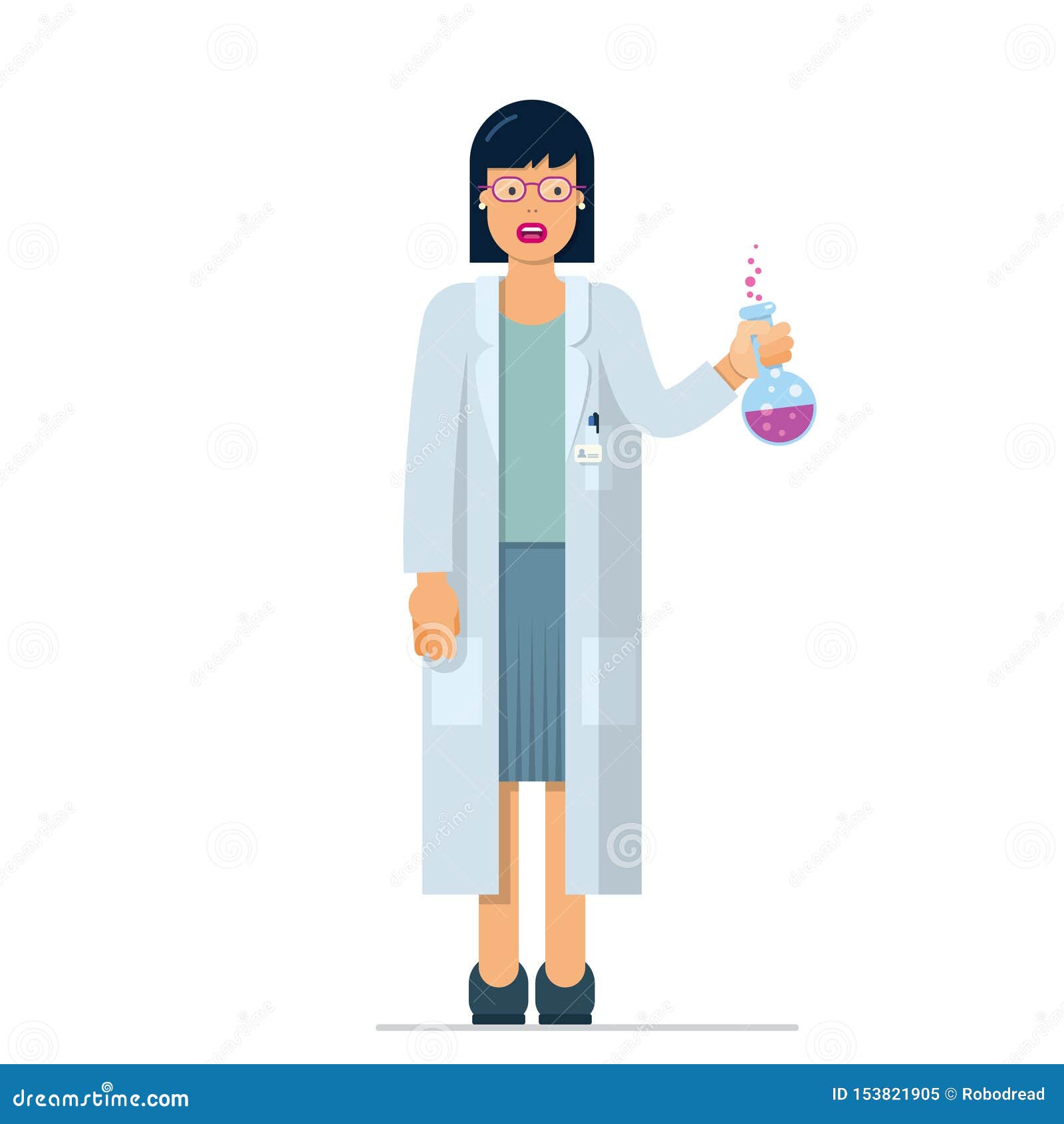Inventor Man, Woman Vector. Scientist Or Business Person Inventor ...