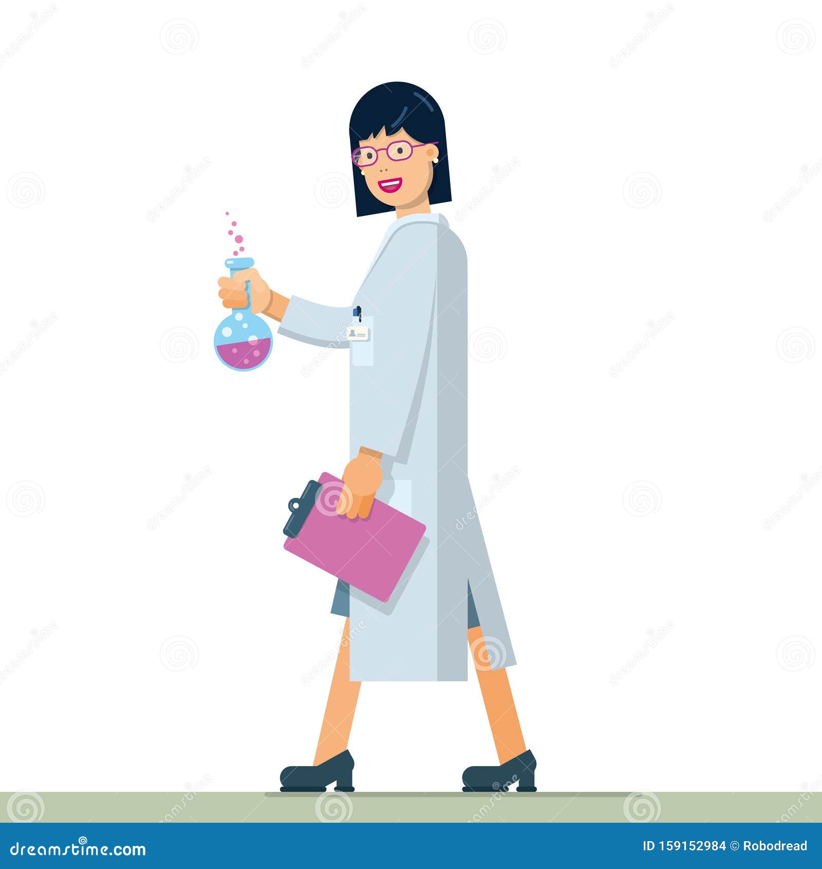 Inventor Man, Woman Vector. Scientist Or Business Person Inventor ...