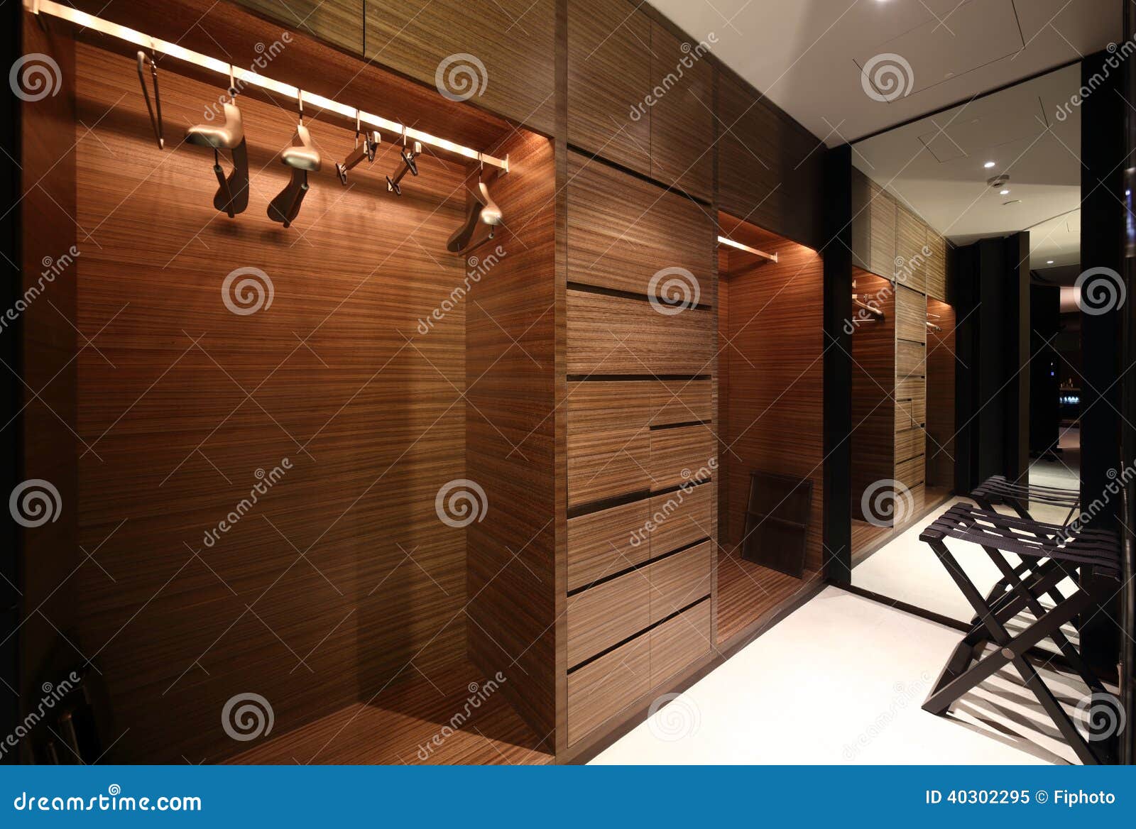 Nice Interior of Bright Cloakroom Stock Image - Image of background ...