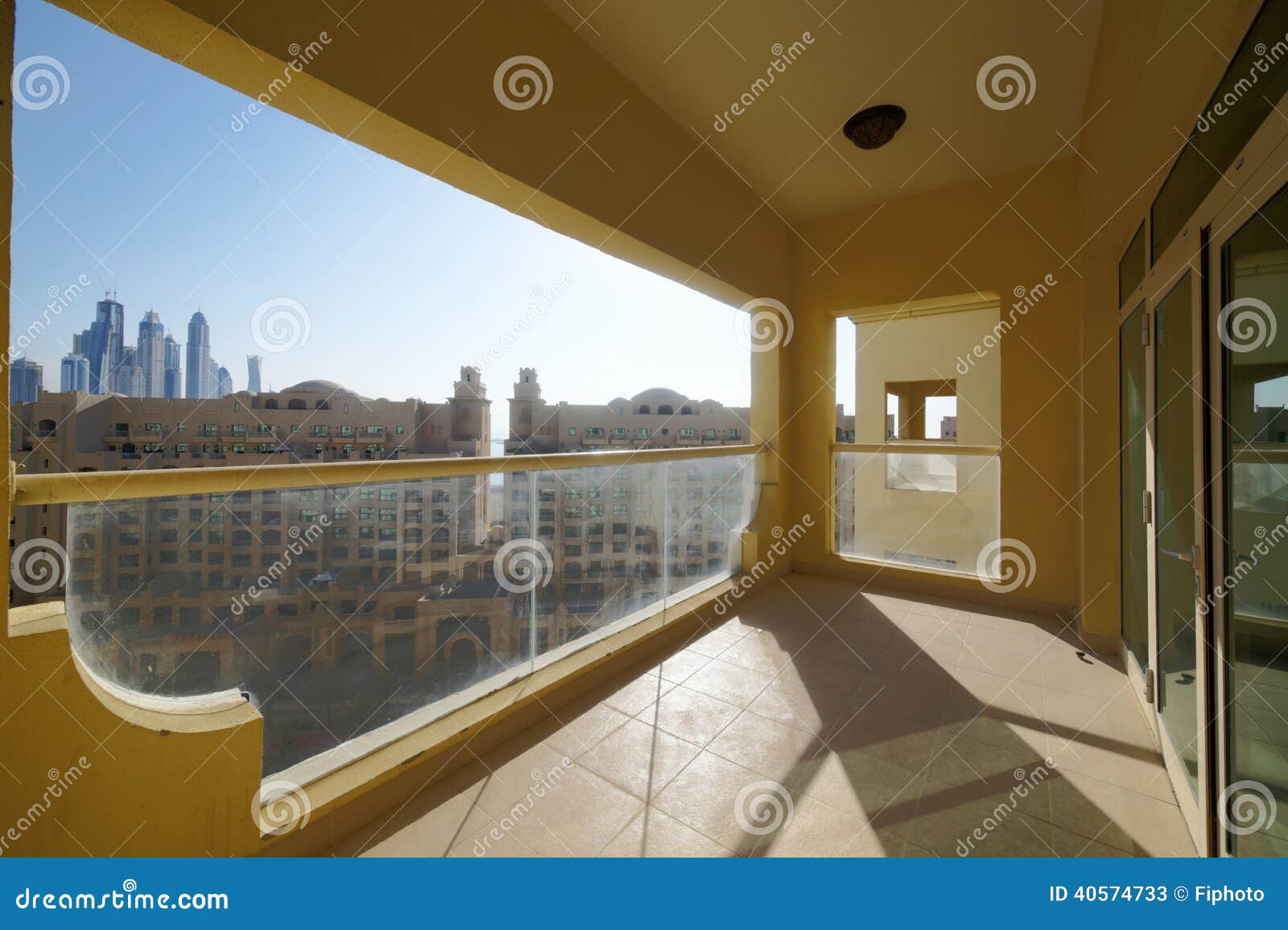 Nice Interior of Modern Balcony Stock Image - Image of modern, luxury ...