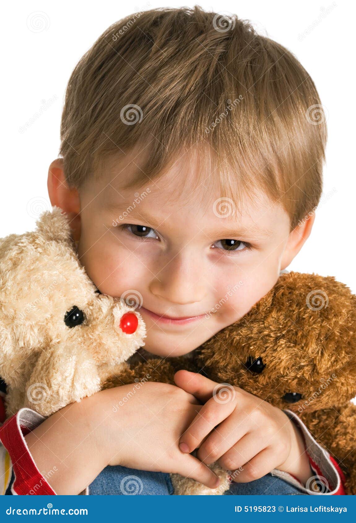 Nice kid with teddy bears stock image. Image of child - 5195823