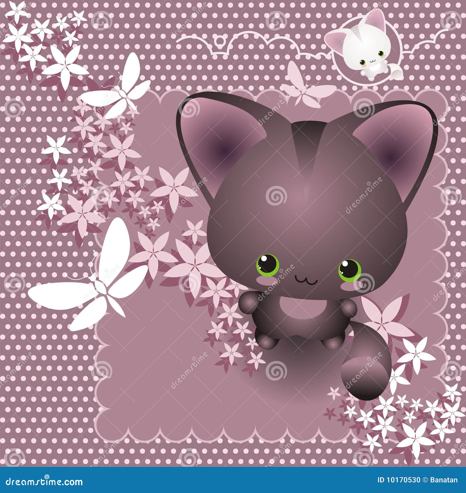 Nice Kitty Vector Illustration | CartoonDealer.com #10170530