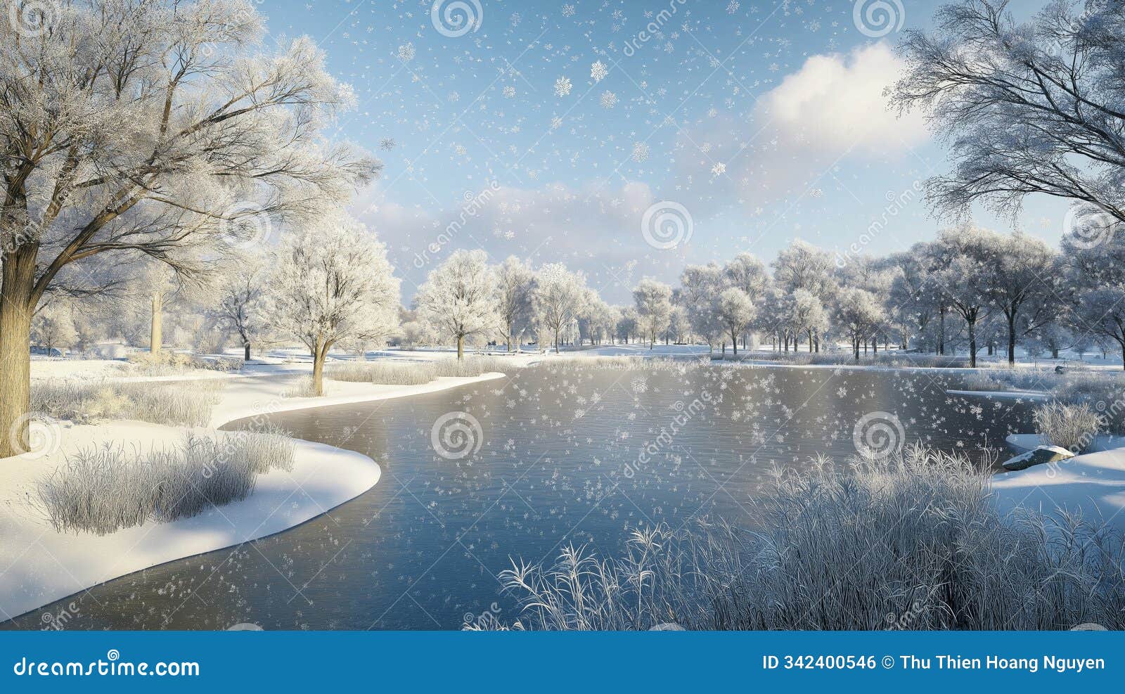 Nice Landscape Theme for Wallpaper Stock Photo - Image of scene, frozen ...