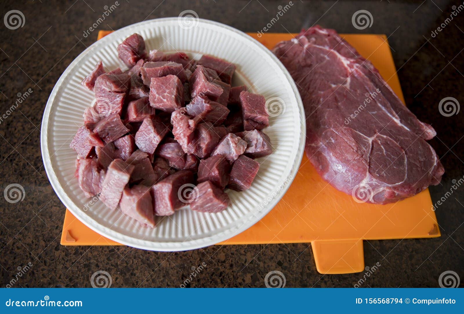 A nice lean piece of beef stock photo. Image of fresh - 156568794