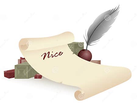 The nice list stock vector. Illustration of rolled, gifts - 17253938