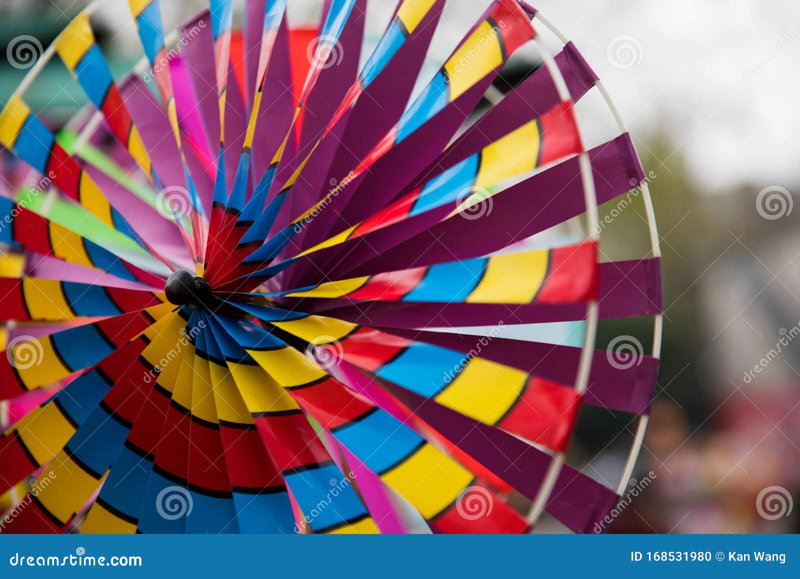 Nice Little Colored Windmill Stock Photo - Image of blue, childhood ...