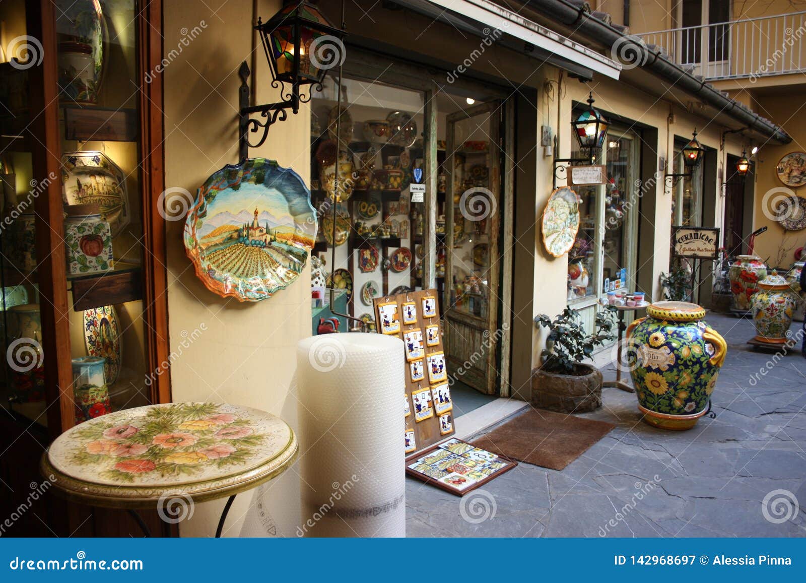 Nice Local Craft Shop. Pottery Produced on Site Editorial Photography ...