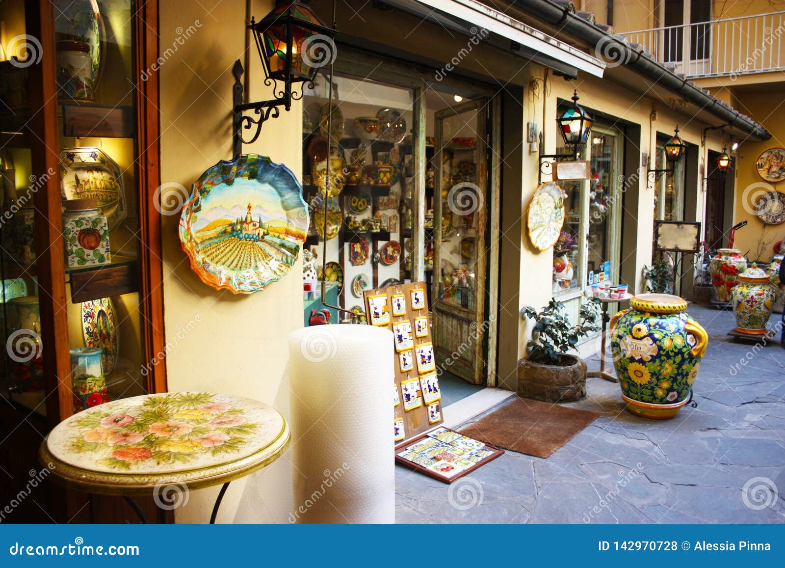 Nice Local Craft Shop. Pottery Produced on Site Editorial Stock Photo ...