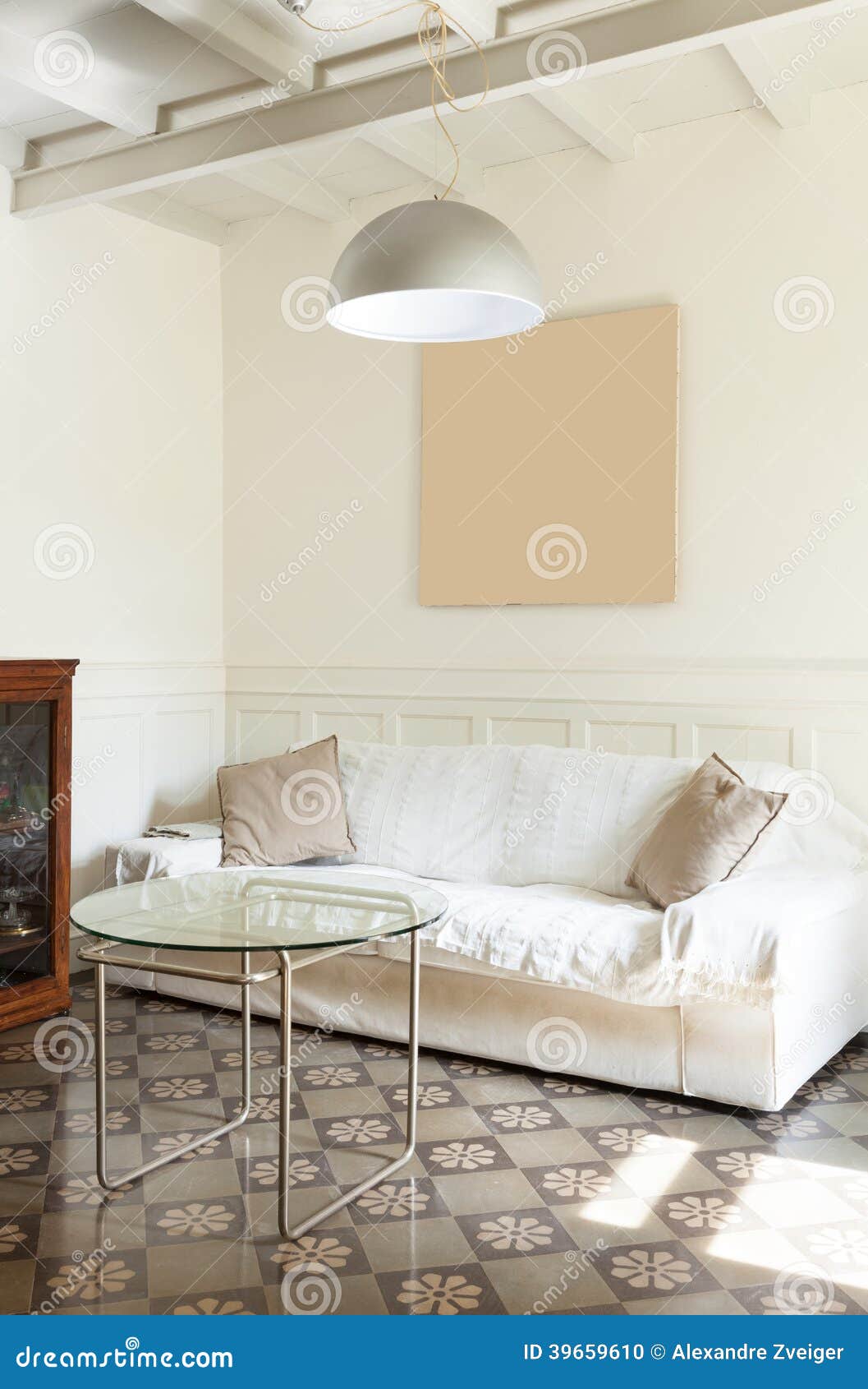 Nice loft, living room stock photo. Image of couch, light - 39659610
