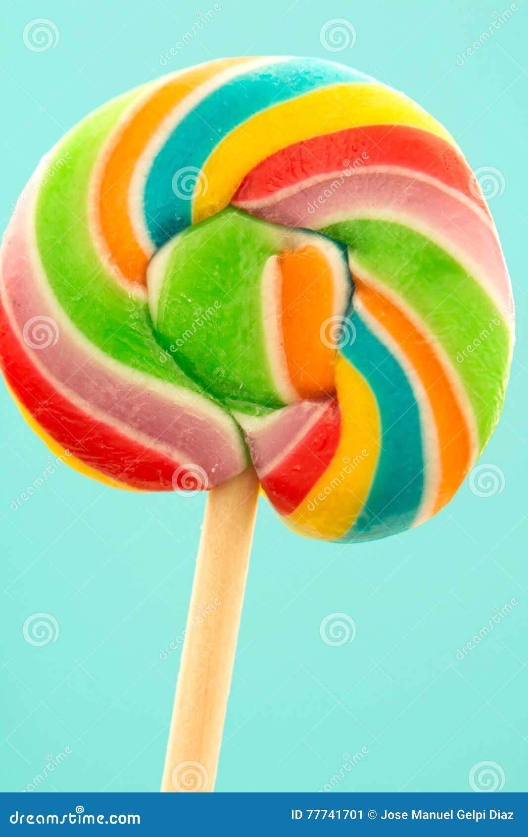 Nice Lollipop with Many Colors Stock Image - Image of flavor, blue ...