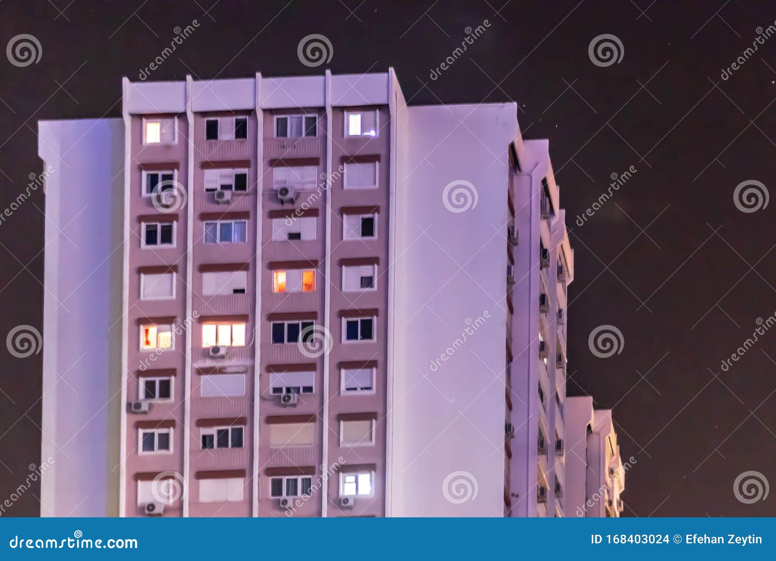 A Nice Looking Architectural Nightscape Shoot from a Tall Building ...