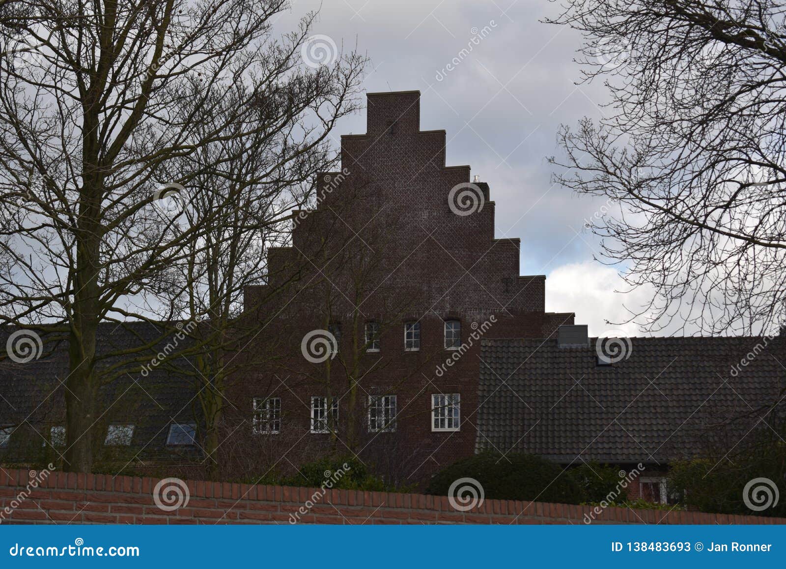 Facade of Old German Building Stock Image - Image of germany, building ...