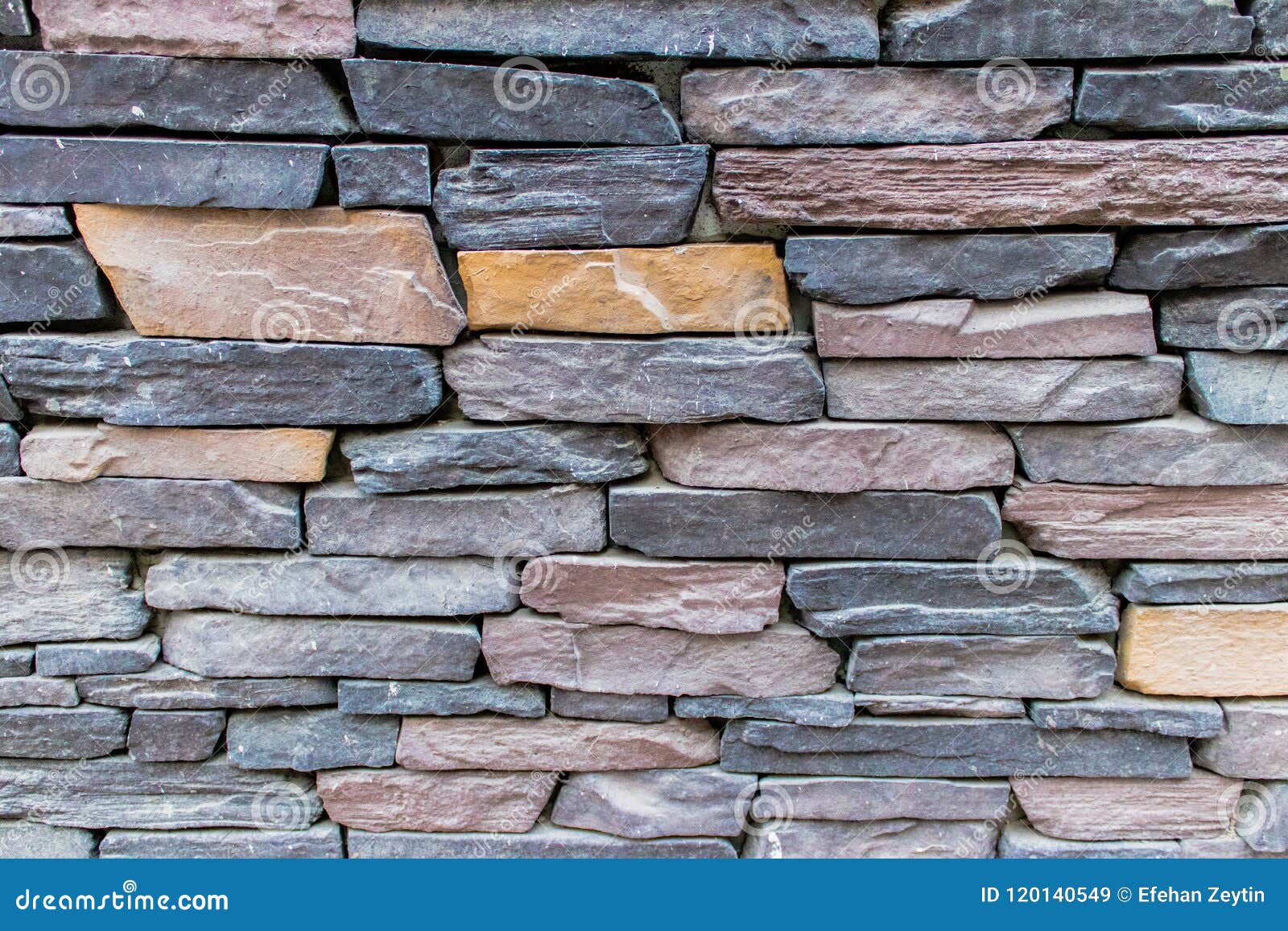 A Nice Looking Wall Texture - Colored Bricks Stock Image - Image of ...