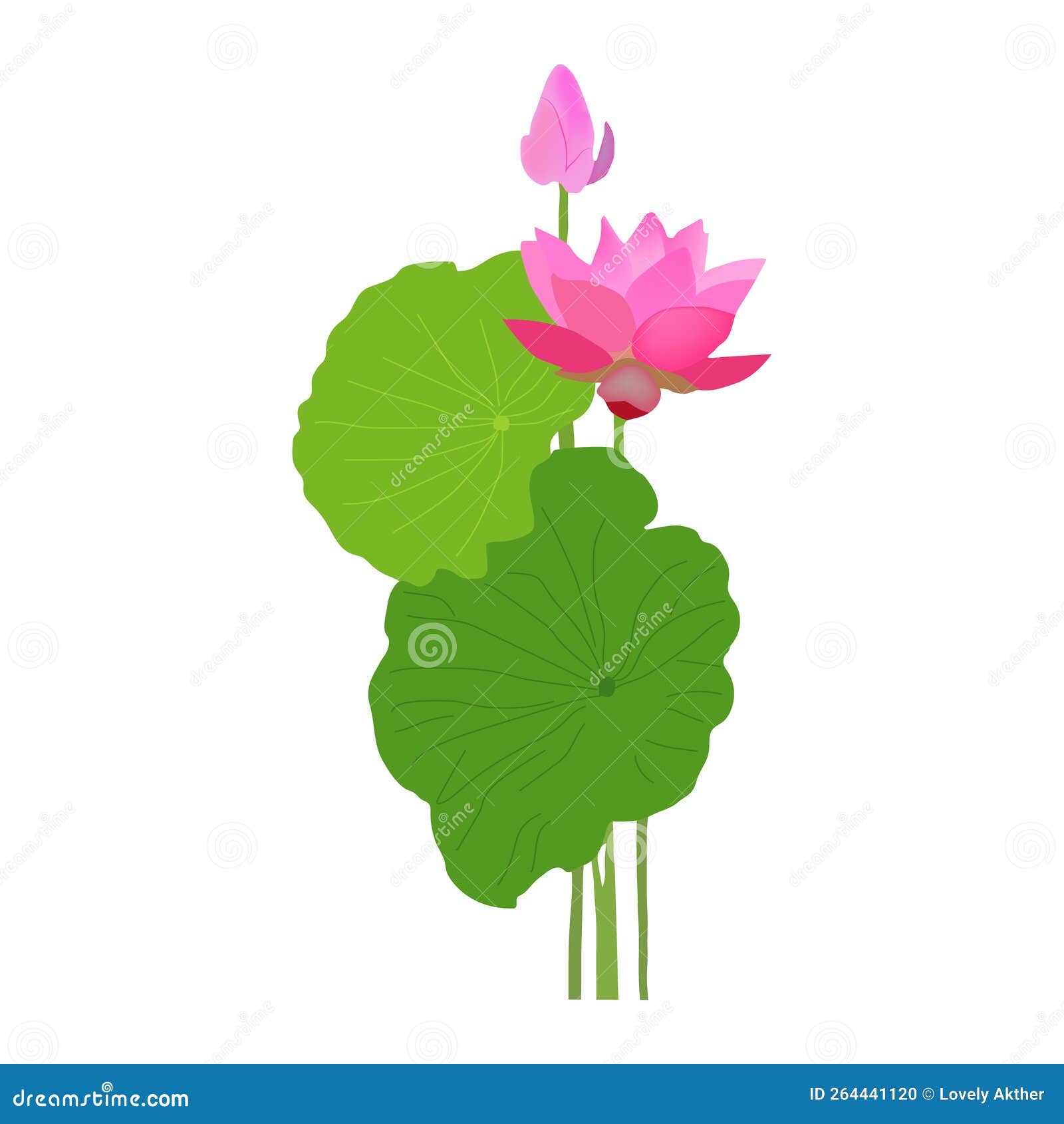 Nice Lotus Leaf Avatar Vector Art. Stock Vector - Illustration of ...