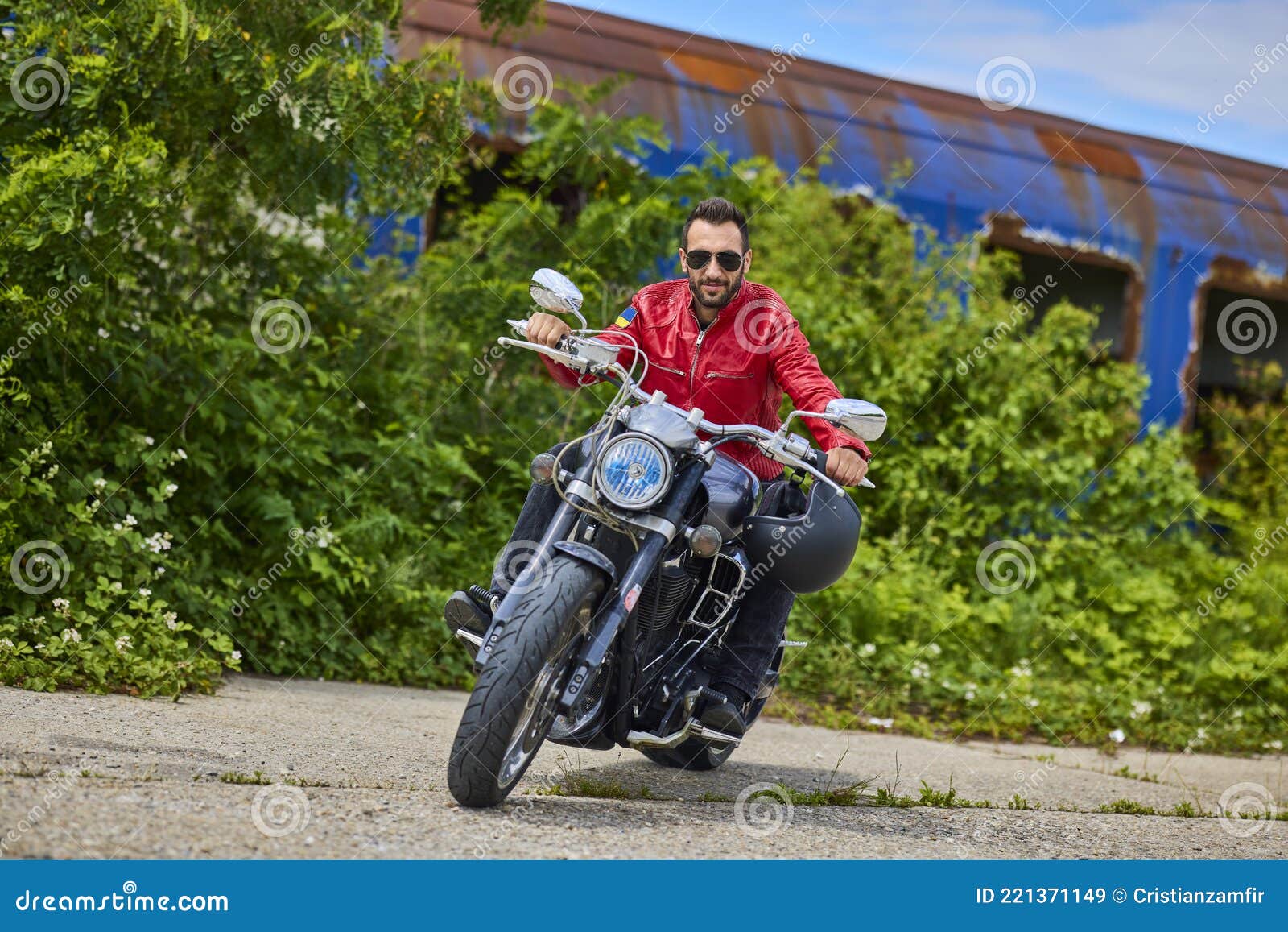 Man on a Chopper Motorcycle Stock Image - Image of speed, motorcycle ...