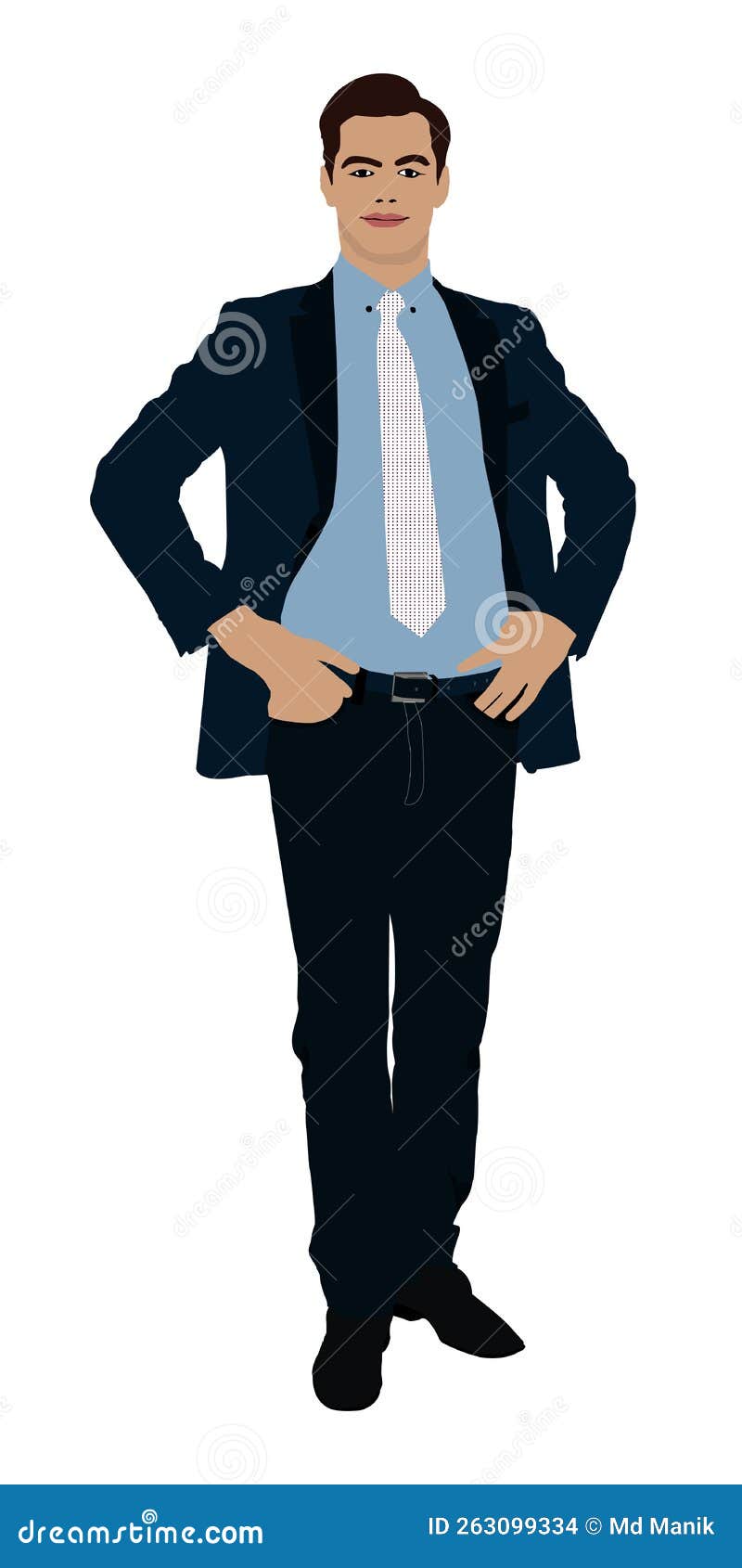 Nice Man Vector Art Illustrator Stock Vector - Illustration of ...