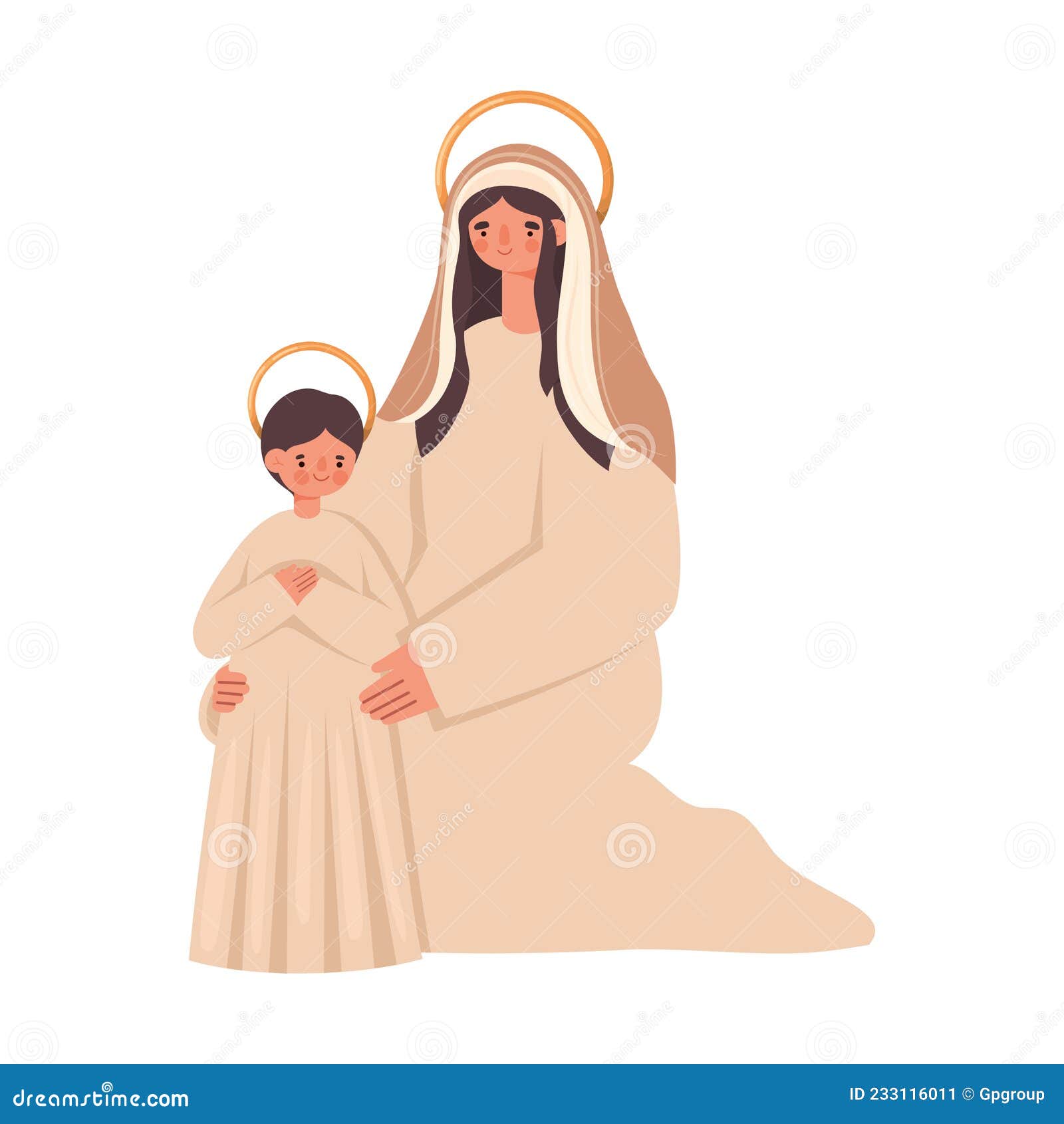 Nice maria design stock vector. Illustration of church - 233116011