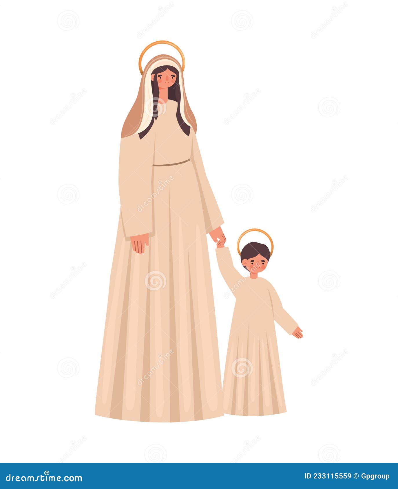 Nice maria icon stock vector. Illustration of bethlehem - 233115559