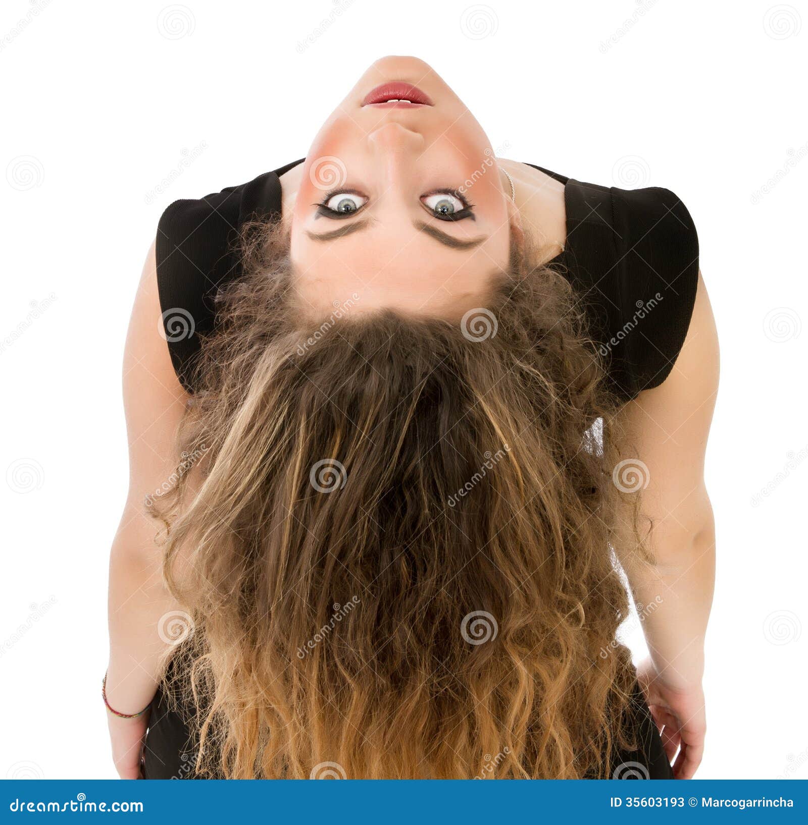 Nice Model Reverse Point of View Stock Image - Image of concept ...